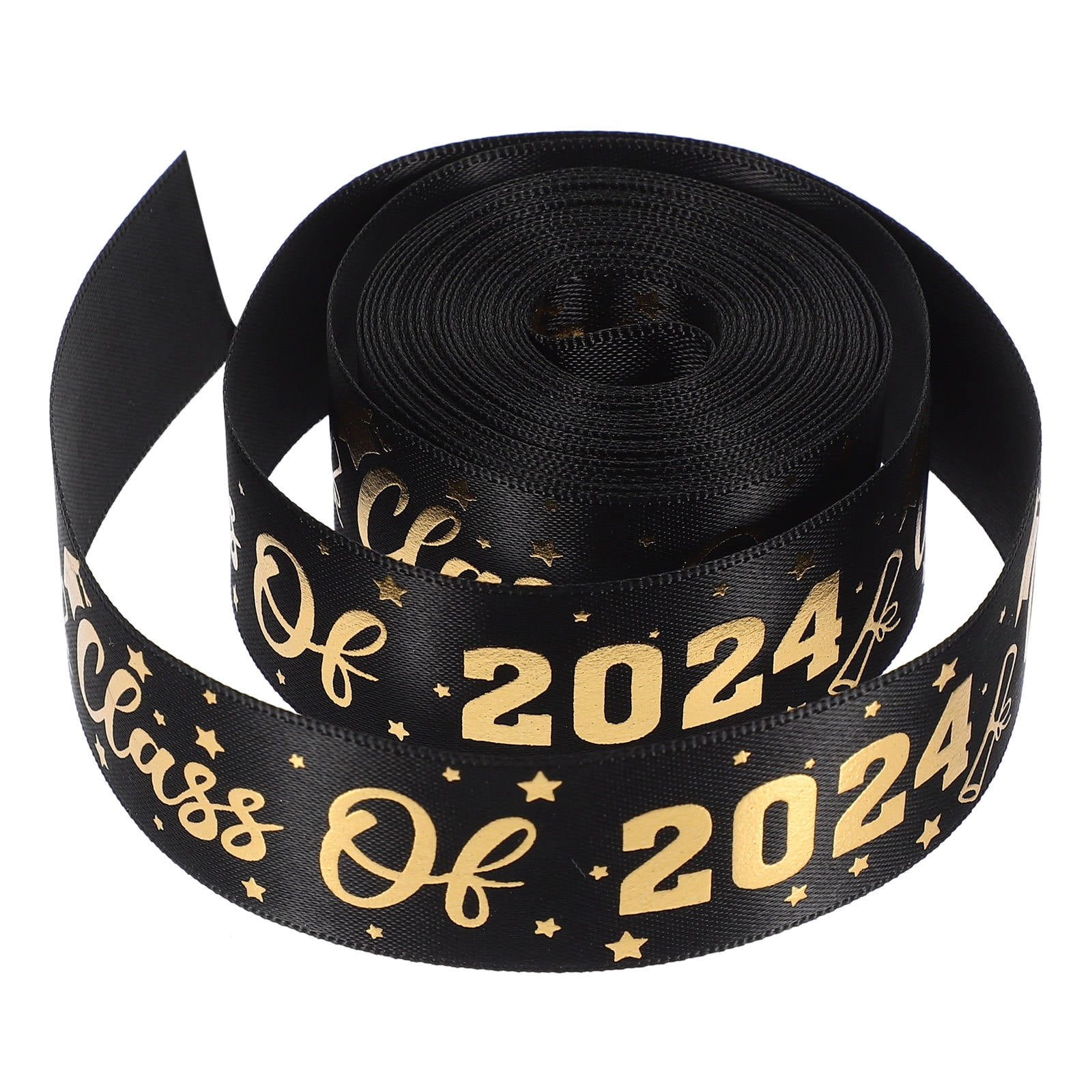 Phenofice Congrats Graduate Ribbon For Crafting Polyester Black 1 Roll ...