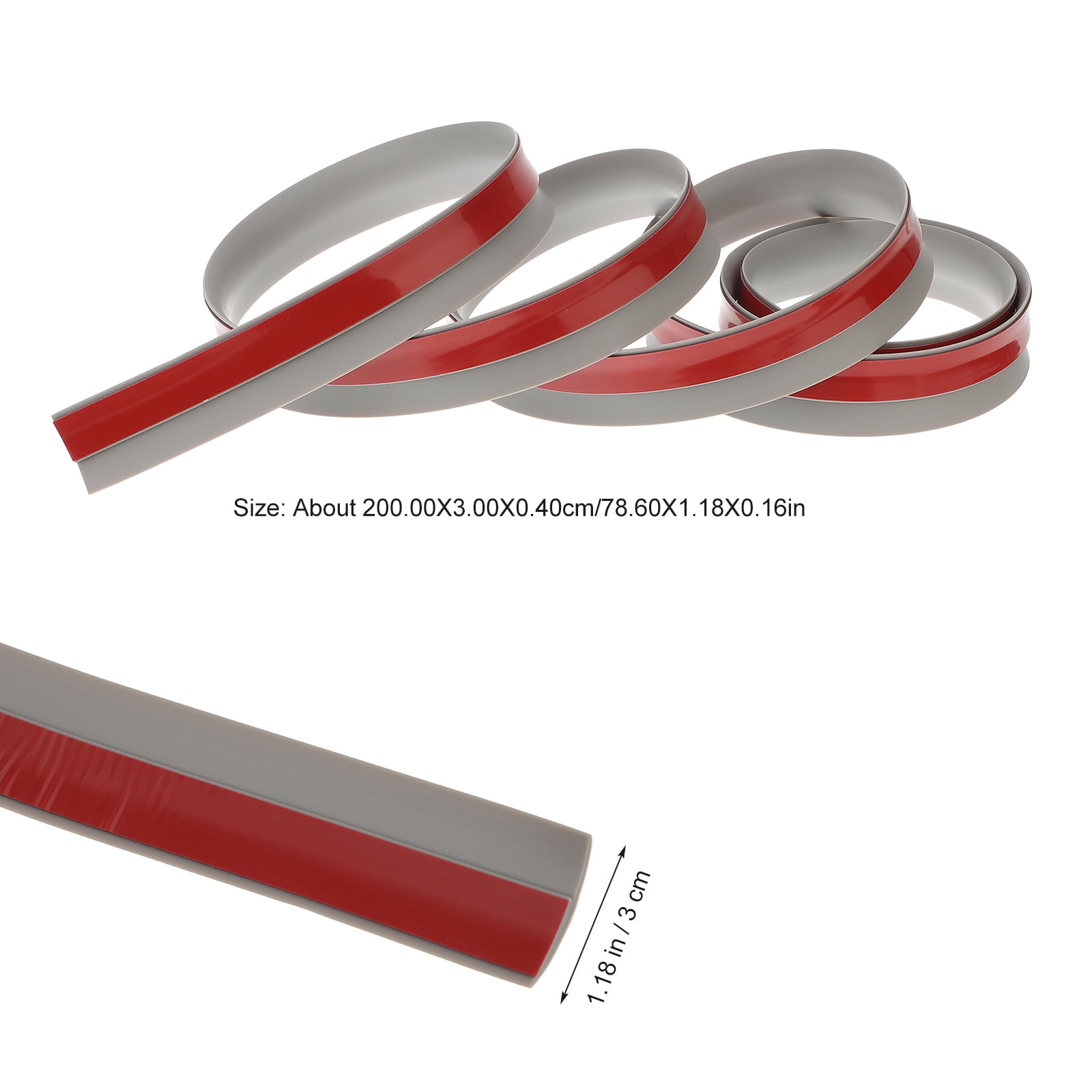 SOPOTUTU Flexible Trim Grey PVC Floor Transition p for Edges and Gaps ...