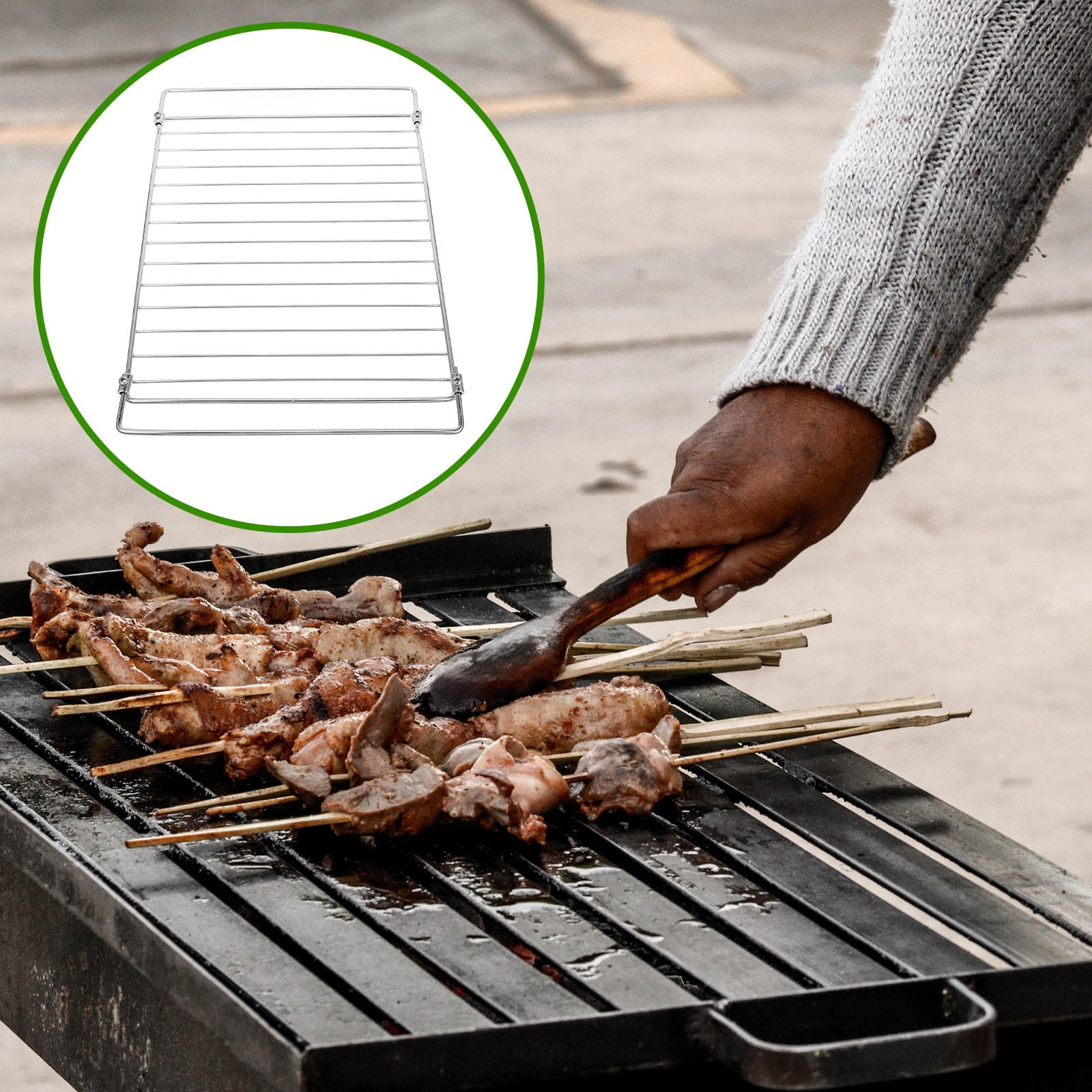 HEMOTON Grill Baking Wire Rack Barbecue Net Small for Cooking Oven ...