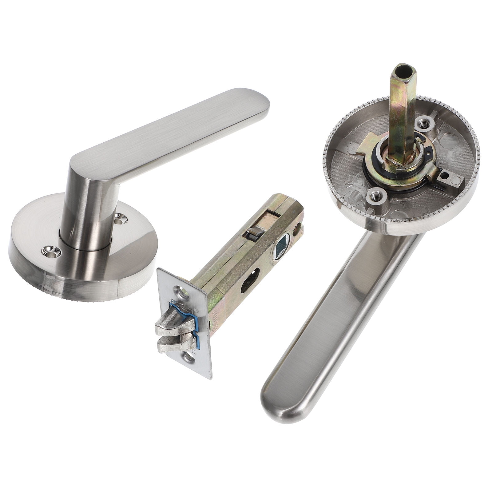 HEMOTON Hallway Doors Handle Replacement. Lever Pull Stainless Silver ...