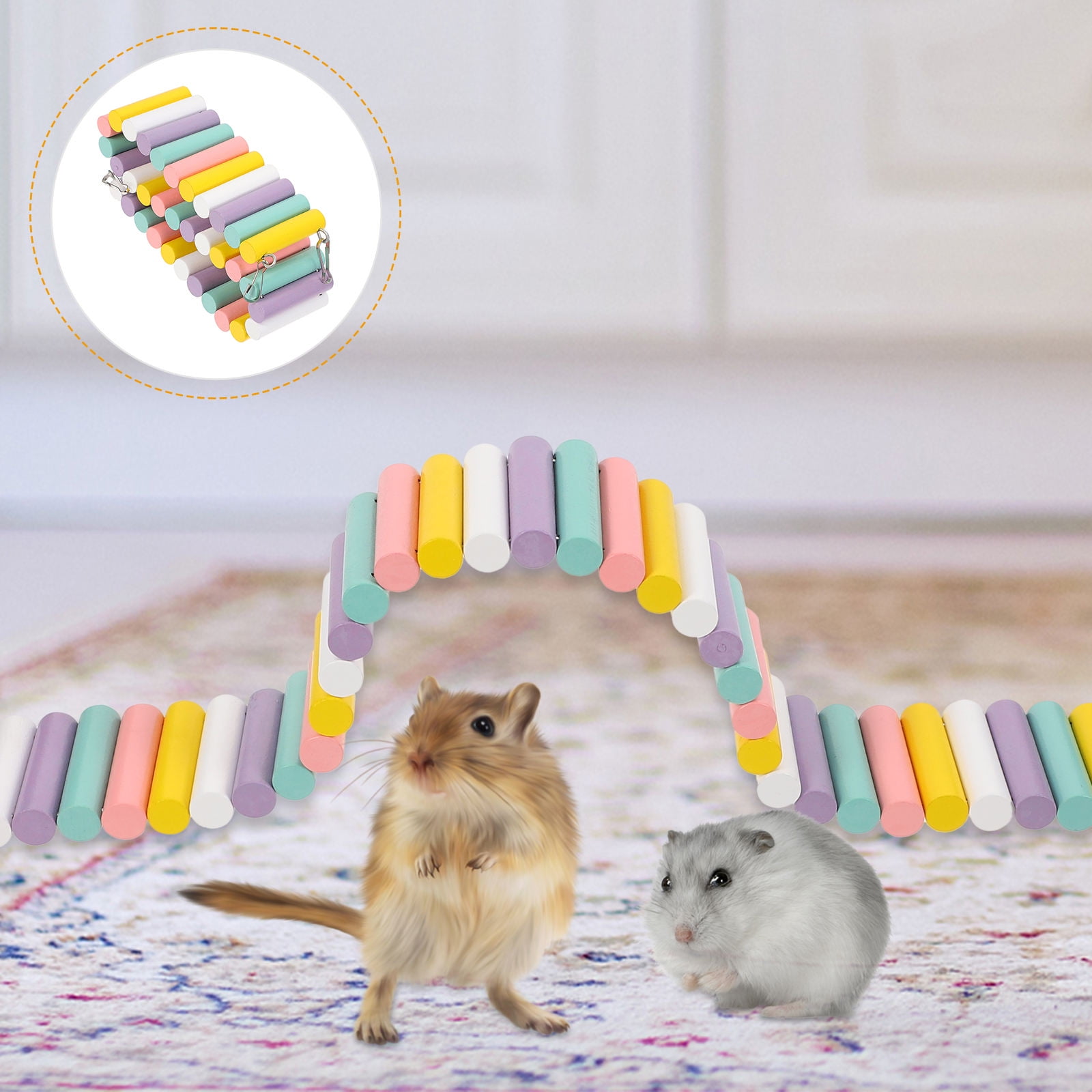 HEMOTON Hamster Ladder for Pet Made of Composite Material Encourages ...