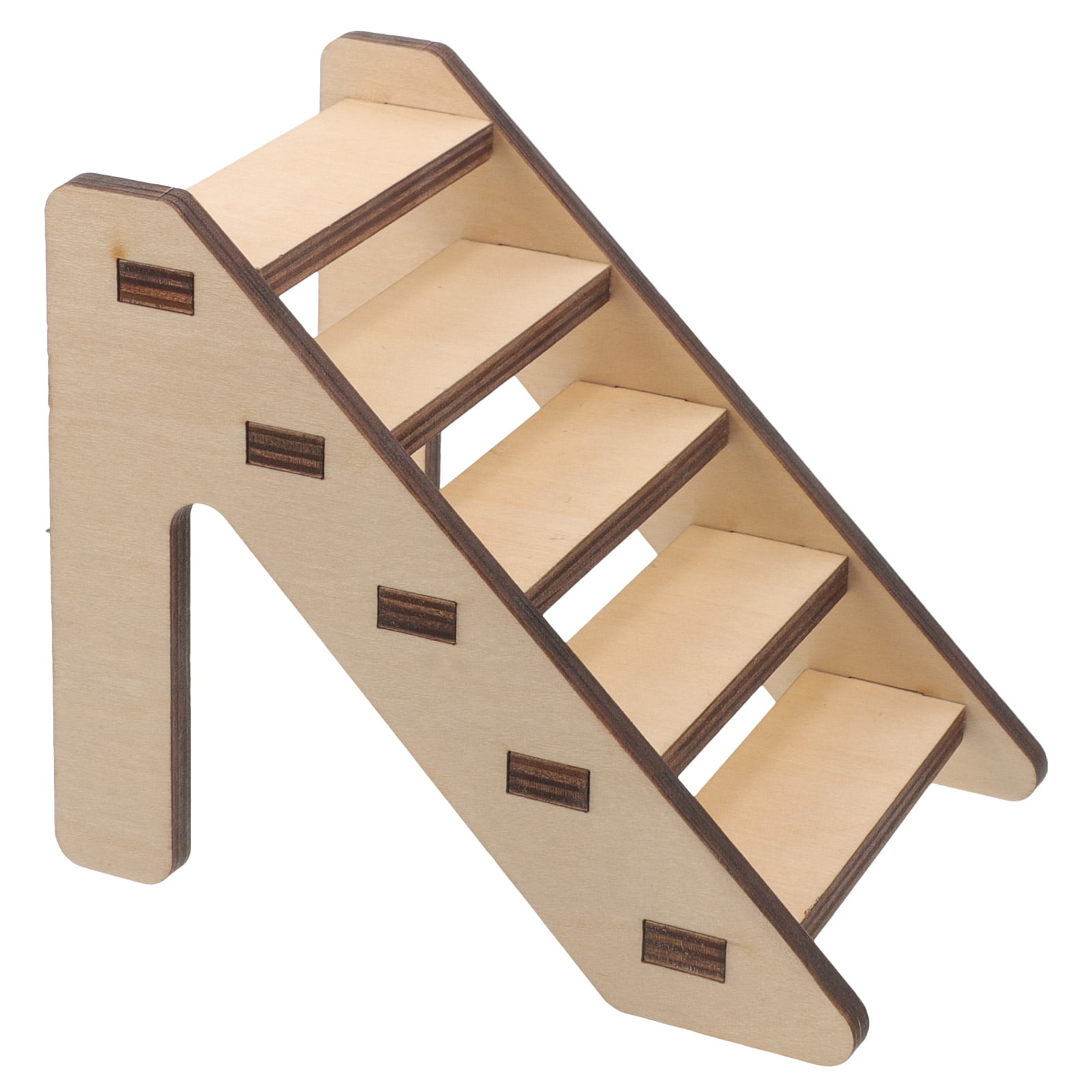 HEMOTON Hamster Wood Ladder Small Pets Training Ladder Funny Chinchilla ...