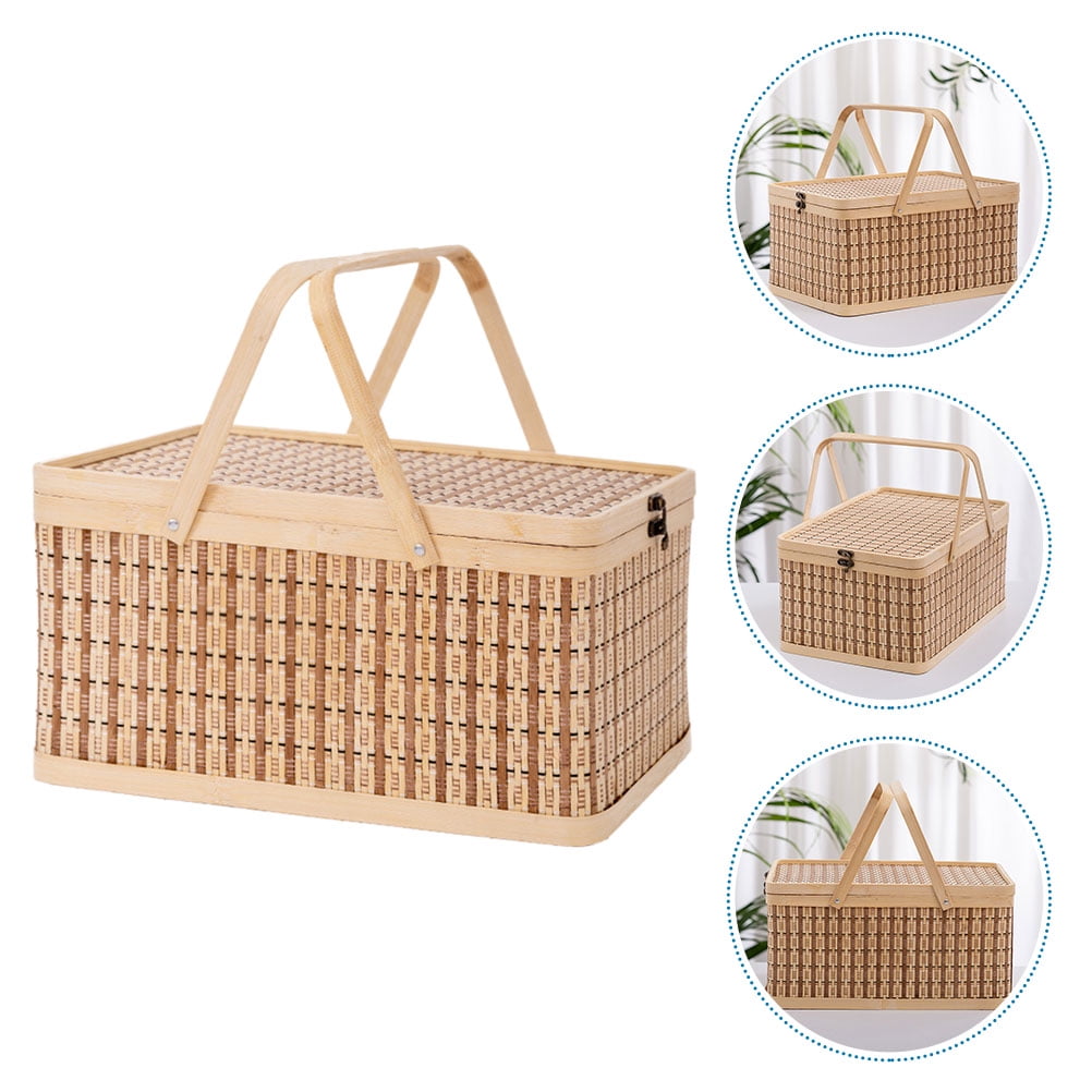 HEMOTON Handheld Storage Basket Multi-use Egg Basket Gift Wrapping ...