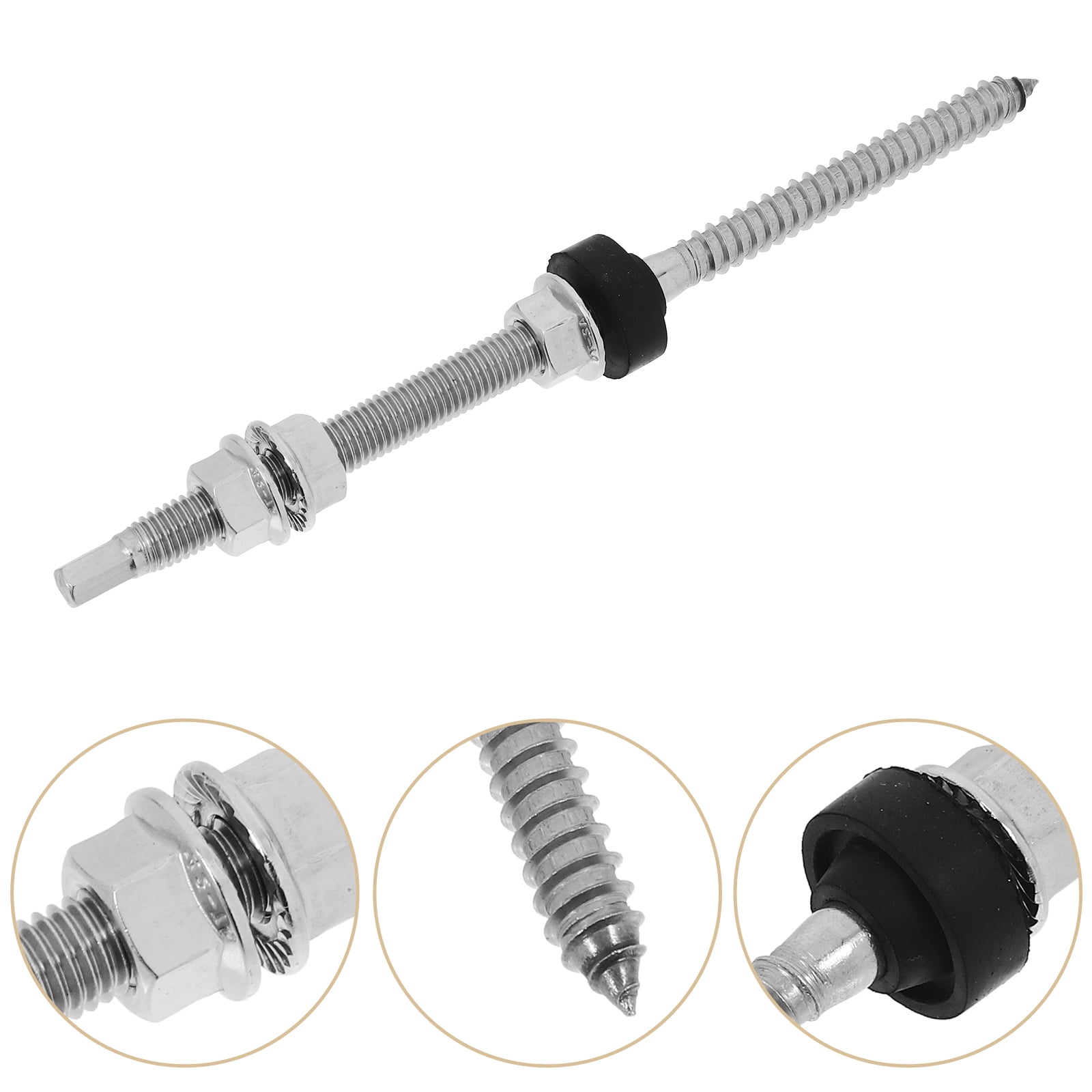 HEMOTON Hanger Bolts Stainless Steel Height Adjustable Solar Hanger ...