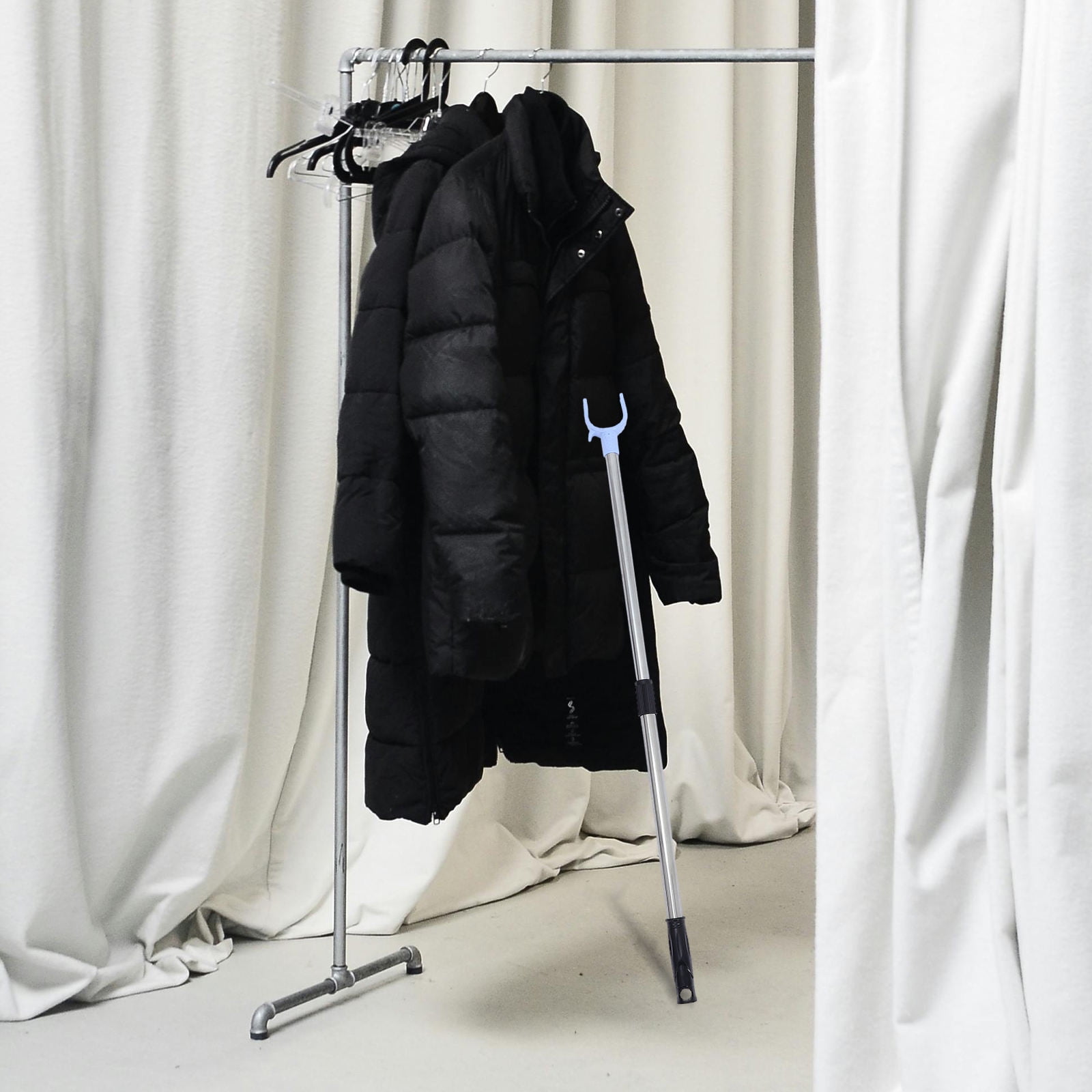 HEMOTON Hanging Rods for Clothes Reusable Clothesline Pole Simple and ...