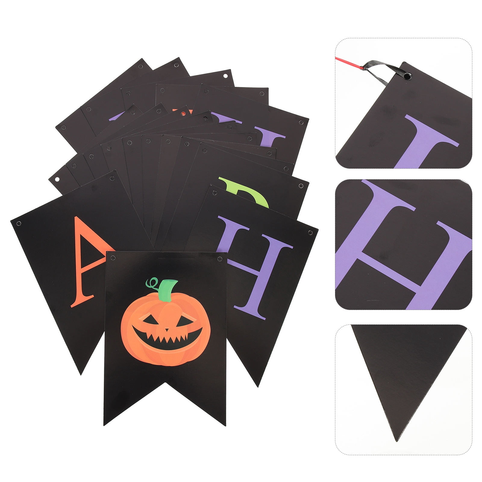 DEEPCRAFF Hanging Banner Party Organizers Black 1Set 0.4X5.5X7.9In ...