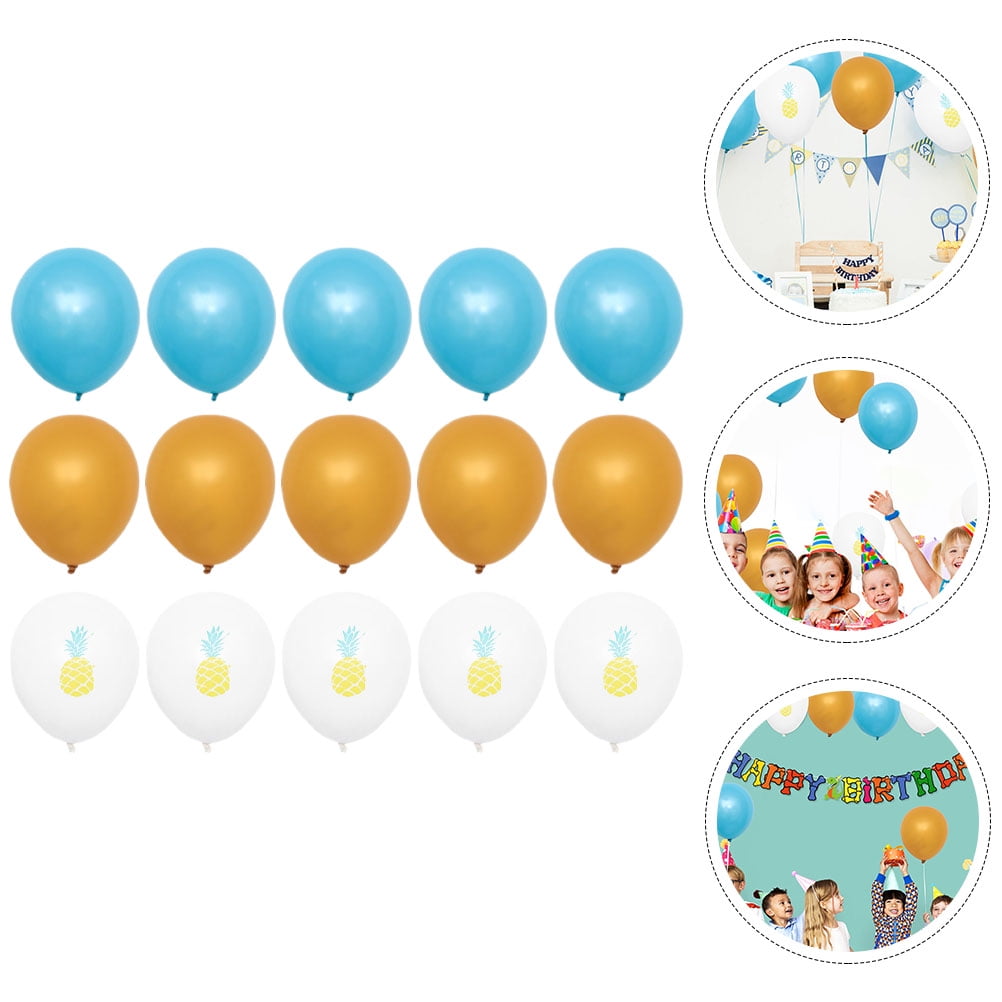 HEMOTON Hawaii Party Balloon Set with Pineapple Pattern for Decorating ...