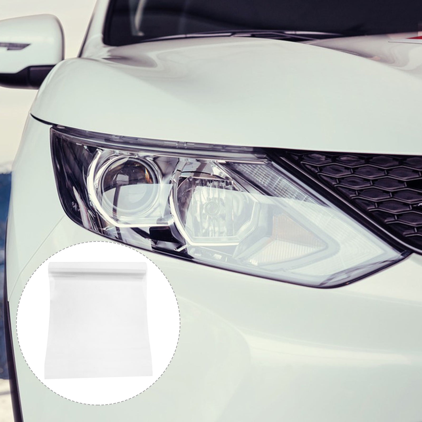 HEMOTON Headlight Tint Film for Car Use PVC Material Transparent Color ...