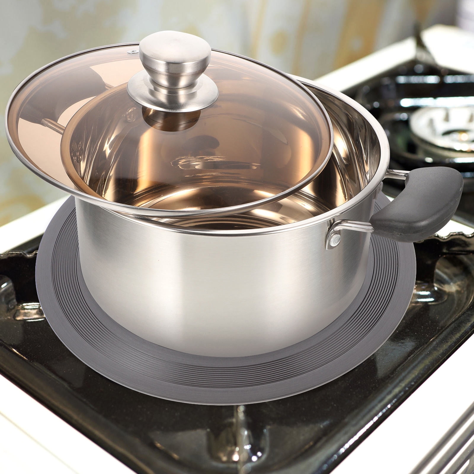 RENACLIPY Gas Stove Diffuser Plate Stainless Steel Heat Diffusion Home ...