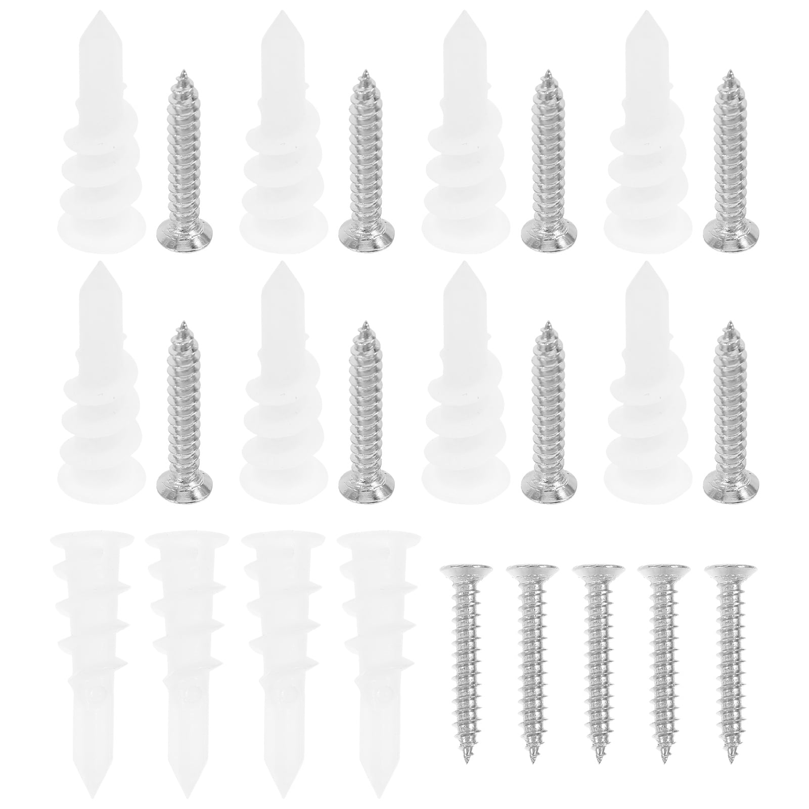 HEMOTON Heavy Duty Drywall Anchors and Screws Kit, Assorted Colors ...