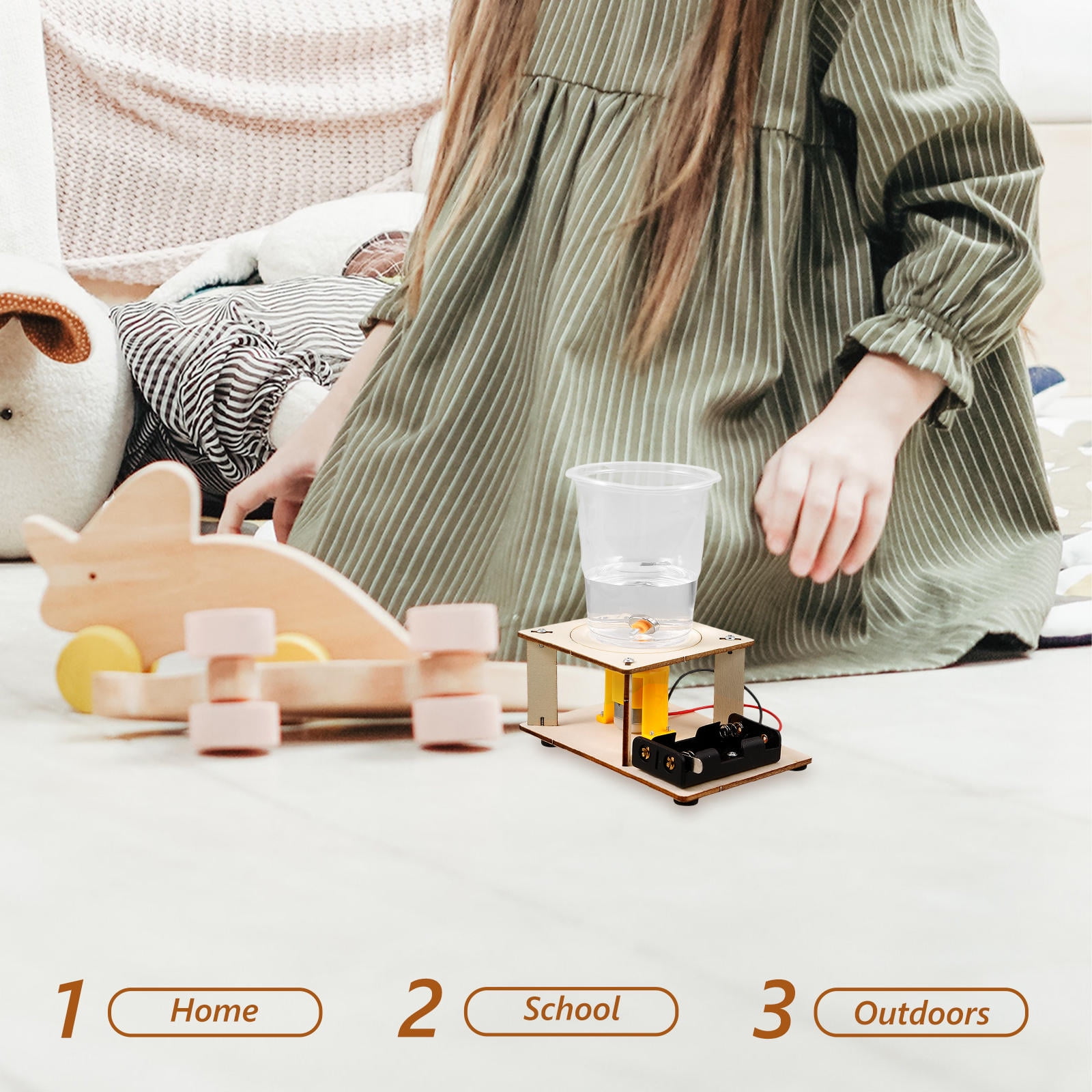 HEMOTON Hemoton 1 Set DIY Science Game Eddy Maker Toy Science ...