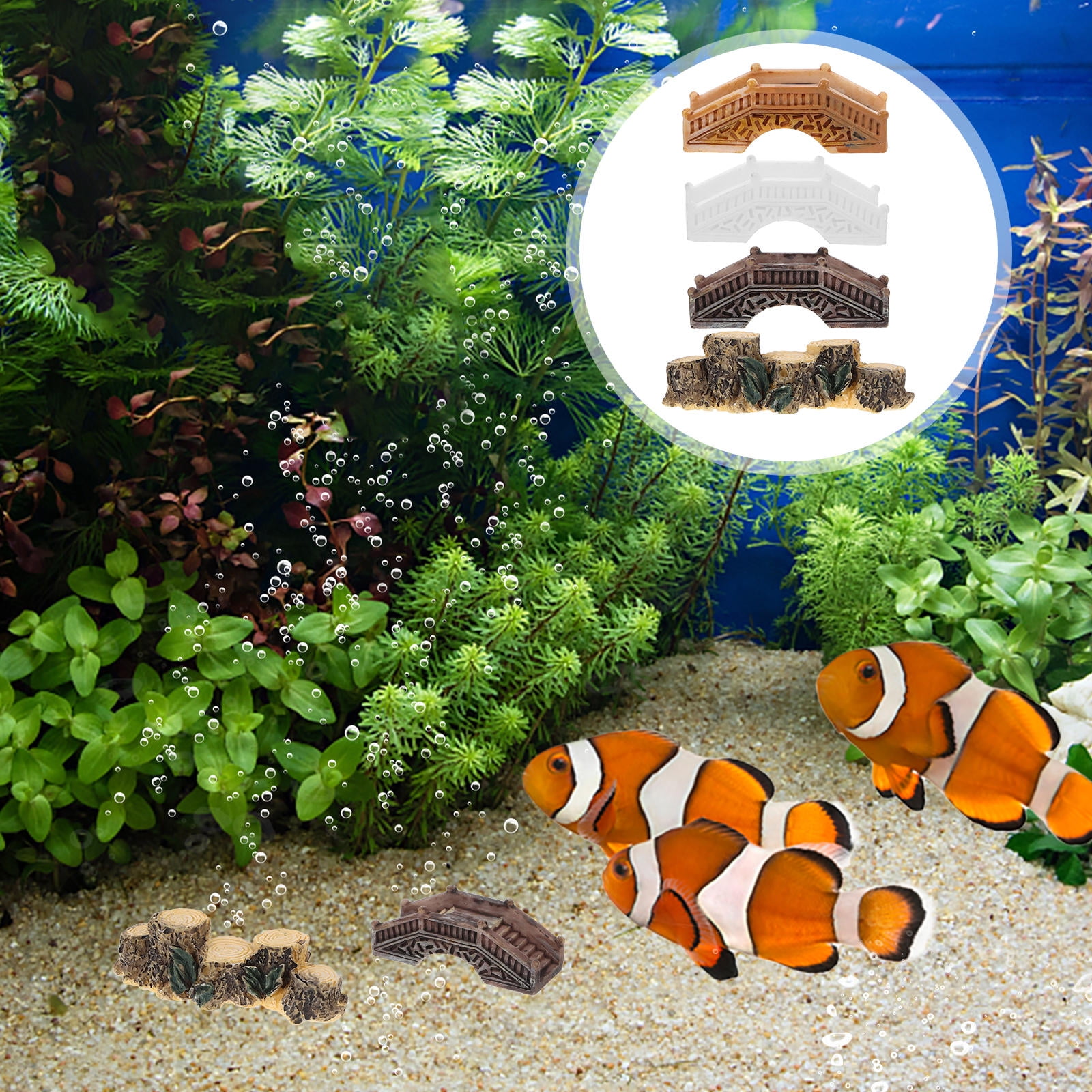 HEMOTON Hemoton 4Pcs Miniature Plastic Arch Bridge Model for ...