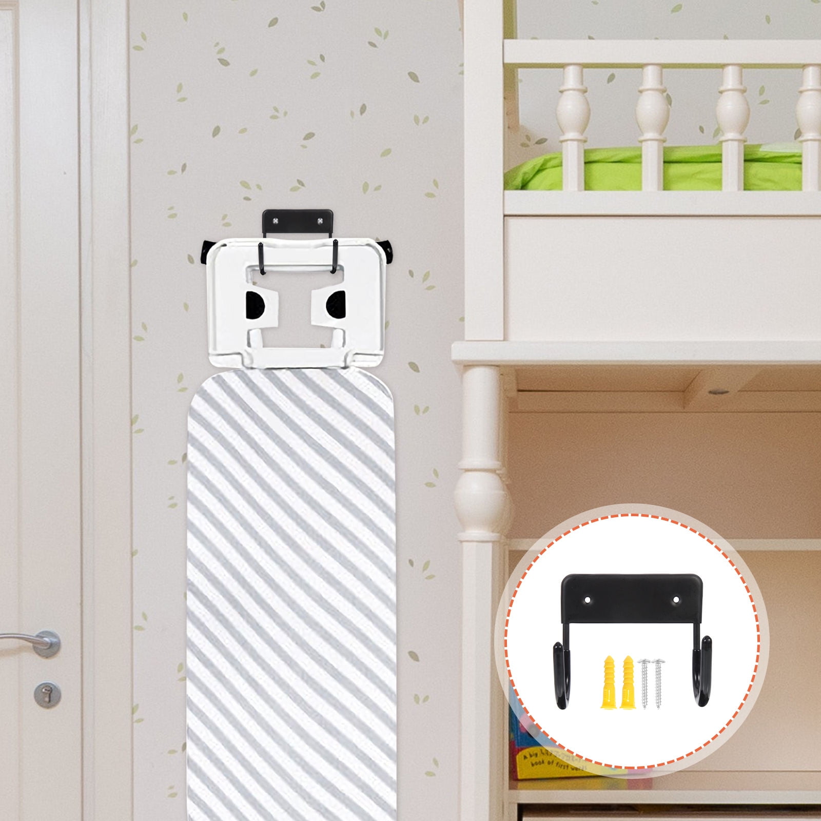 HEMOTON Holder Storage Iron Board Hanger Ironing Wall Bracket - Walmart.com