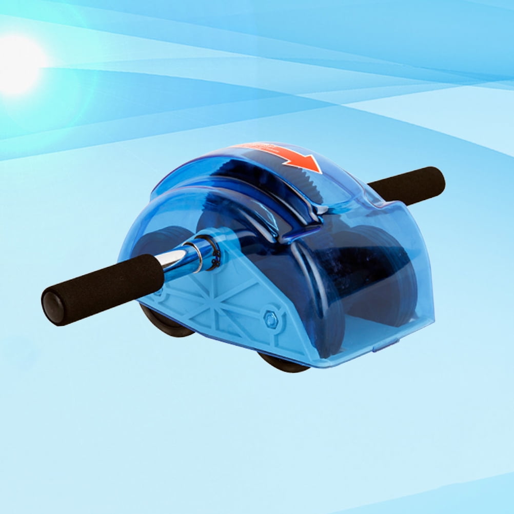 HEMOTON Home Gym Stomach Exercise Equipment Ab Wheel 40*16cm Blue ...