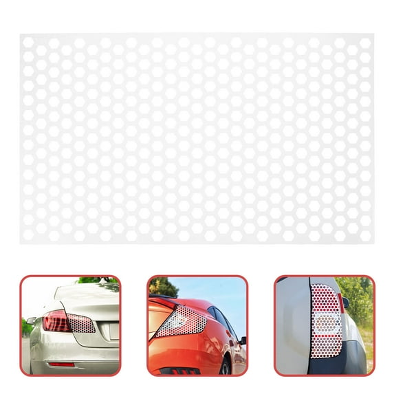 DEEPCRAFF Car Light Sticker Car Rear Tail Light Sticker White PVC 1Pcs ...