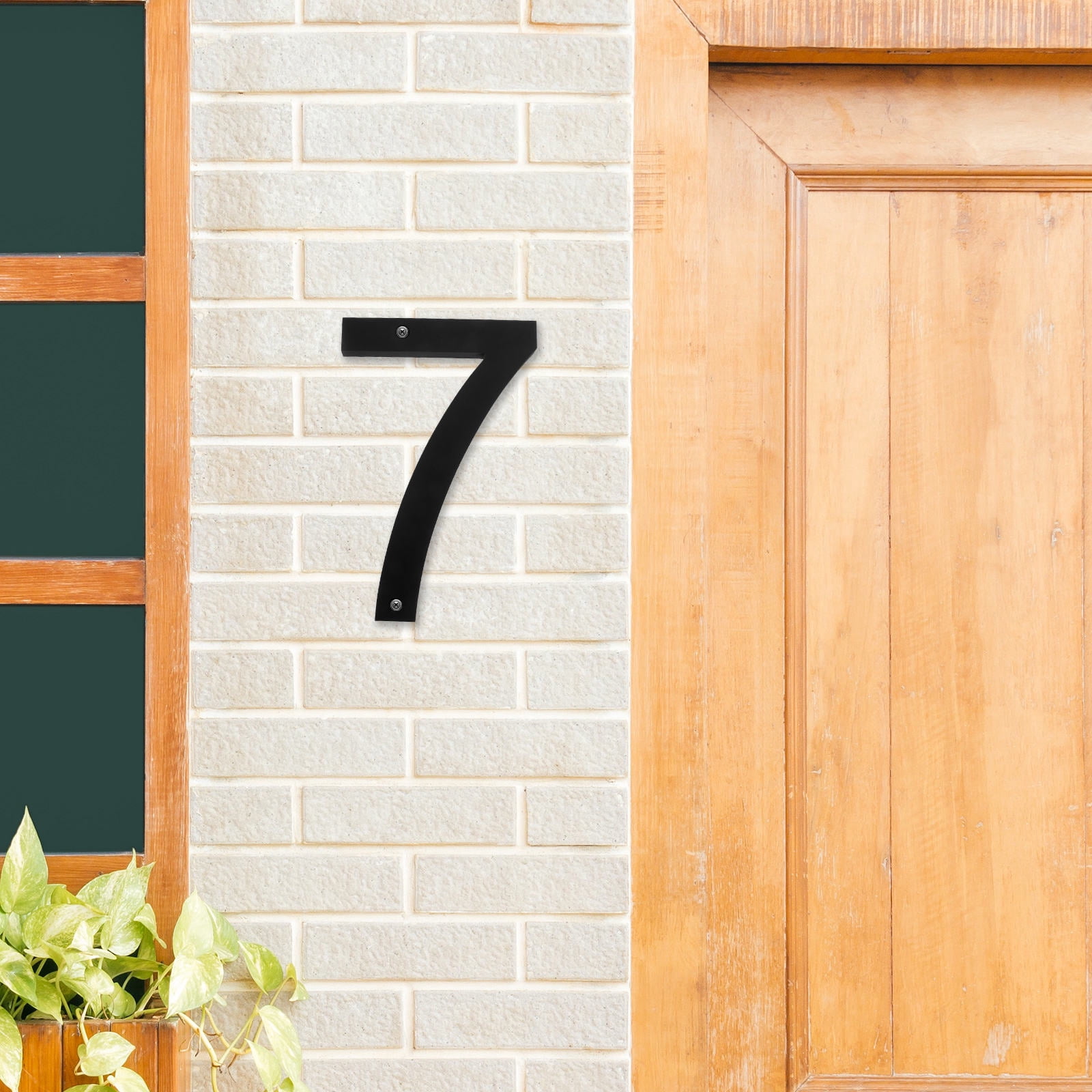 HEMOTON House Number Kit Street Address Numbers Rustic Black Door ...