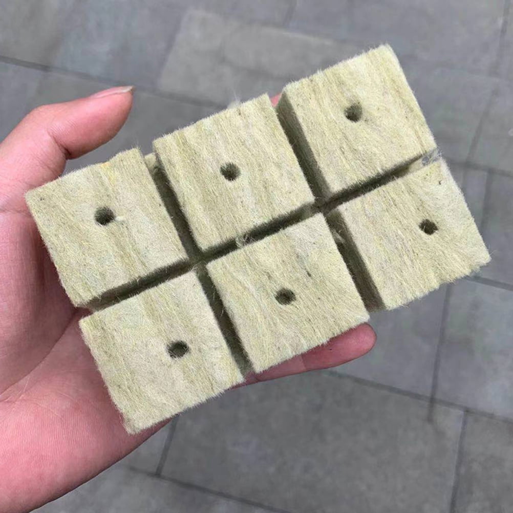 DEEPCRAFF Hydroponic Starter Plugs Synthetic Material 100Pack 4X1.6X1In ...