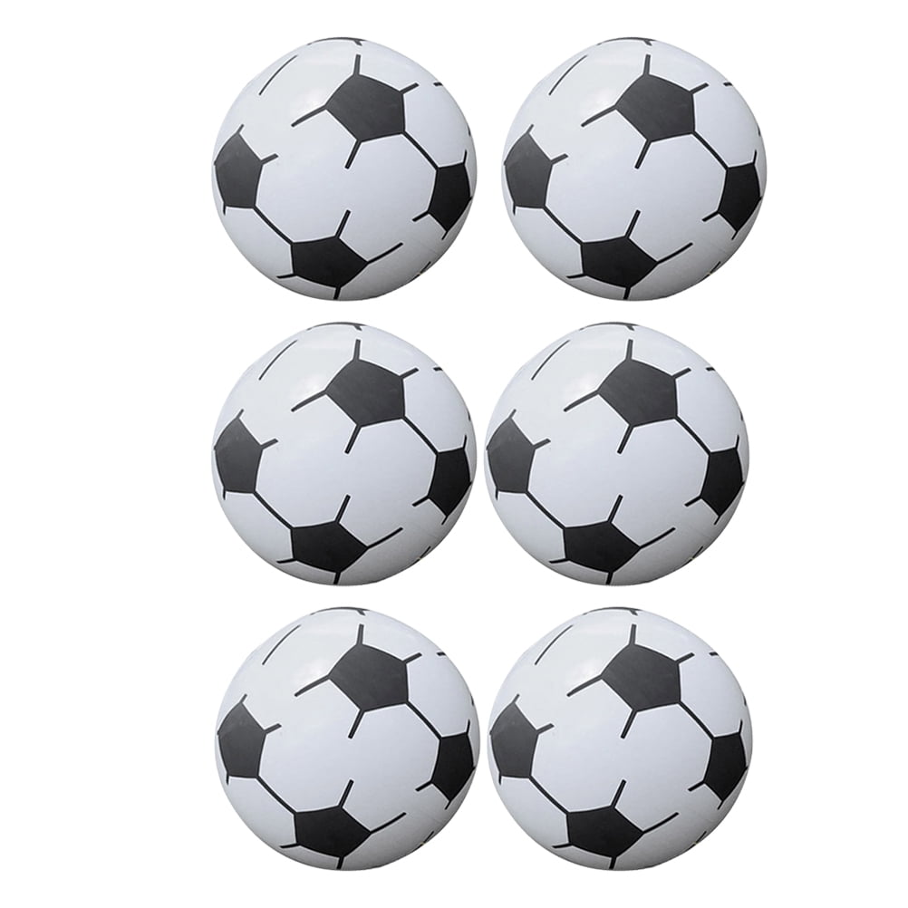 HEMOTON Inflatable Soccer Ball Toy for Kids Use Made of PVC White Color ...