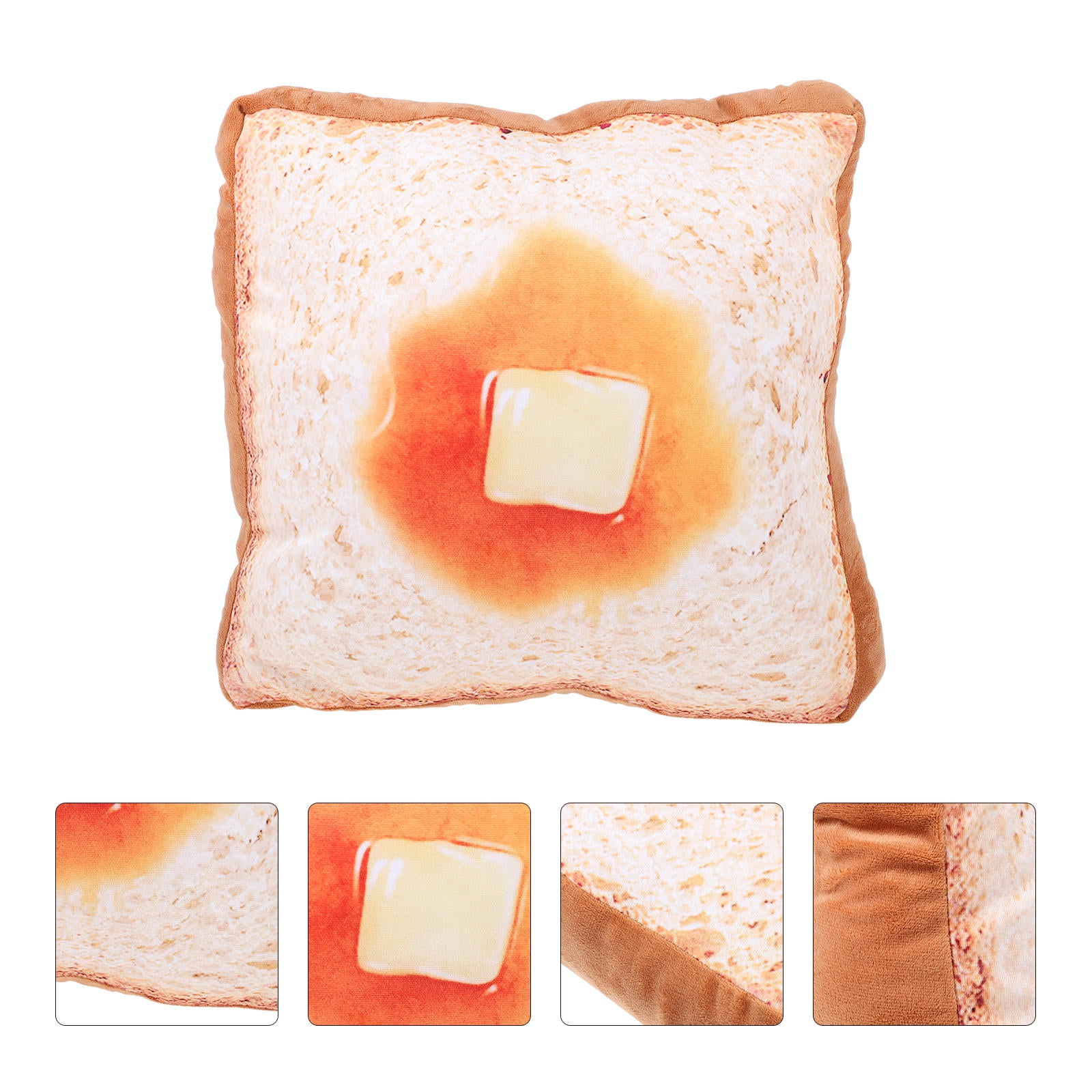 HEMOTON Decorative Throw Pillow Toast Designed Cushion Office Chair ...