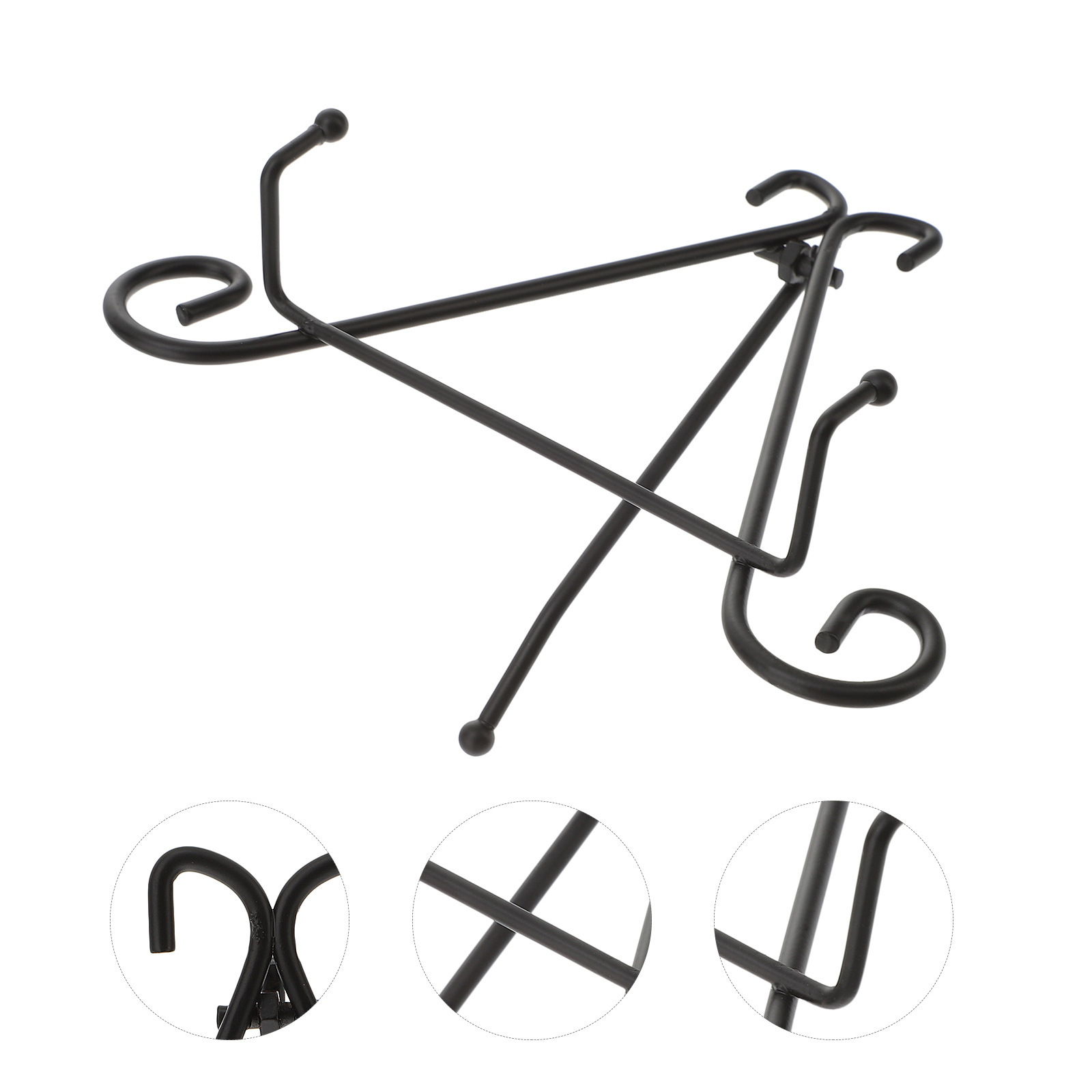 HEMOTON Iron Art Vertical Shelf European Style Adjustable Display Stand ...