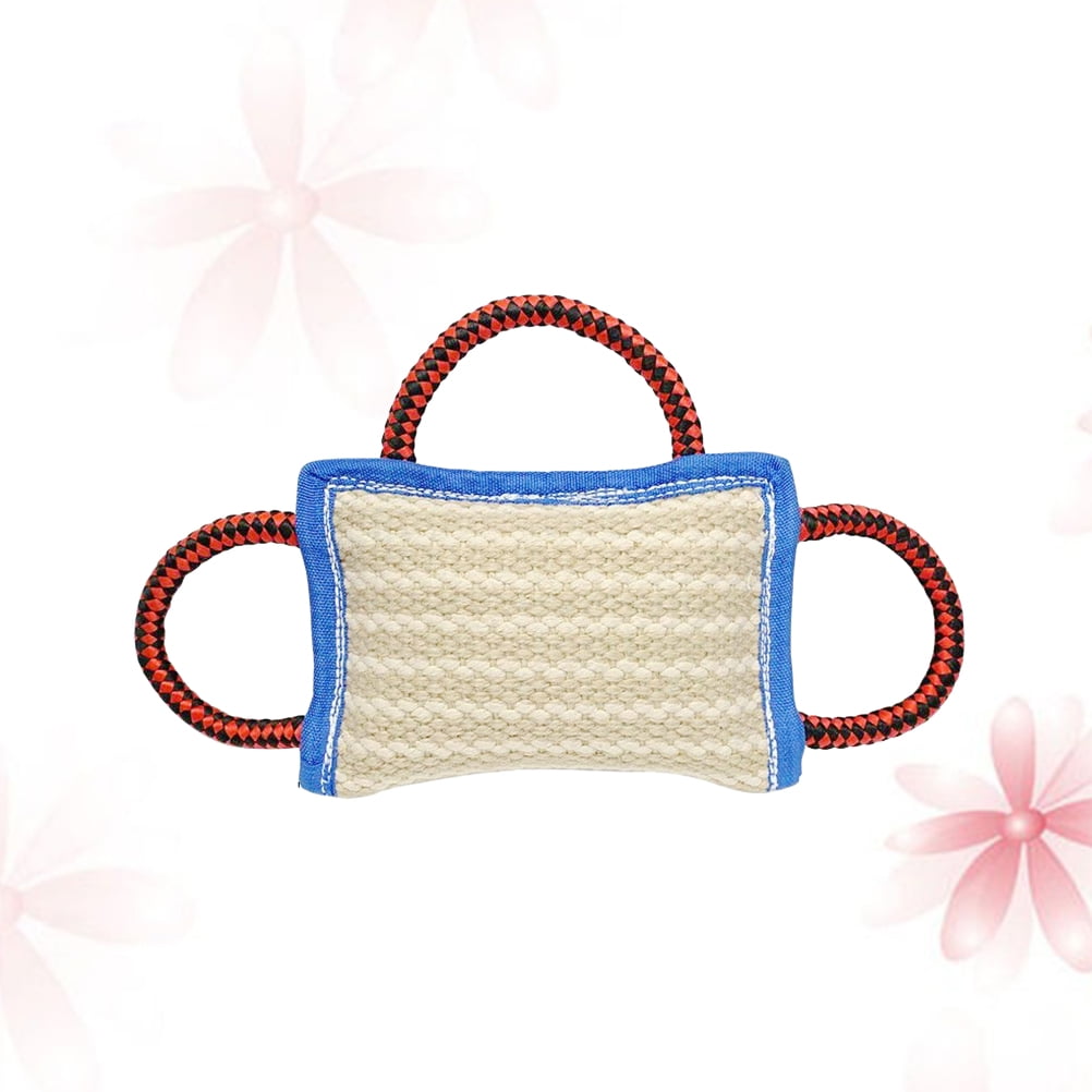 HEMOTON Jute Dog Bite Pillow Dogs Training Playing Toys Pet Chewing ...