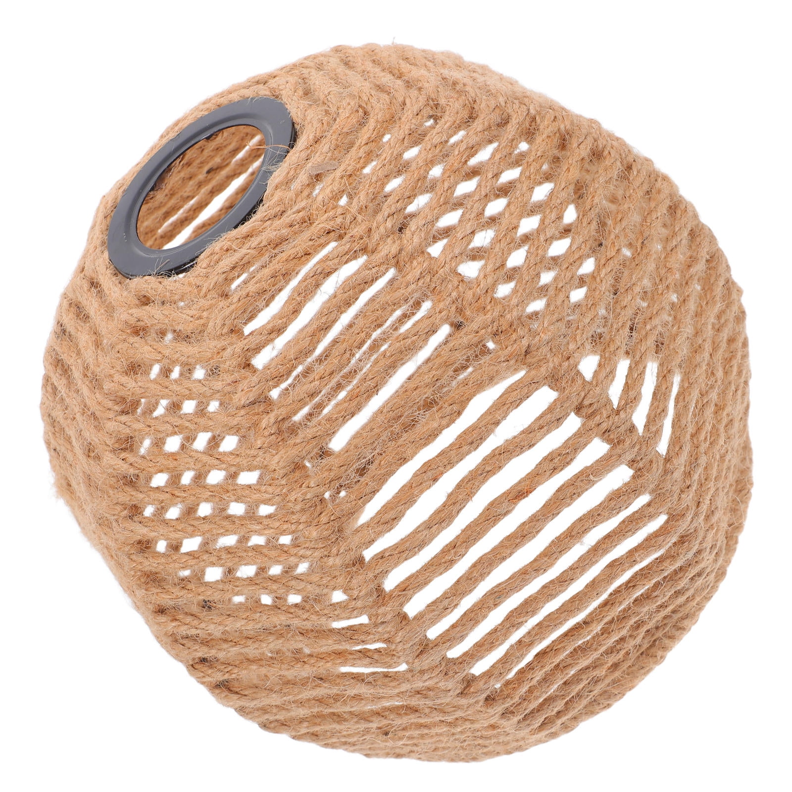 HEMOTON Jute Twine Lamp Shade Boho Handmade Woven Lamp Shade Farmhouse ...