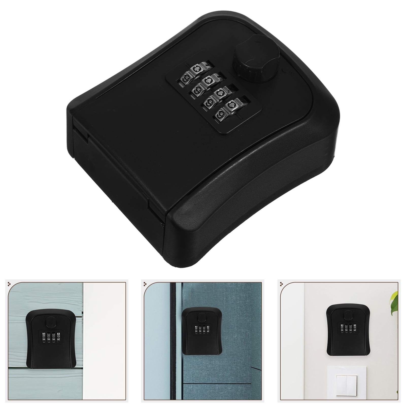 HEMOTON Key Lock Box Wall Mount Spare Key Lock Box Outdoor Key Lock Box ...
