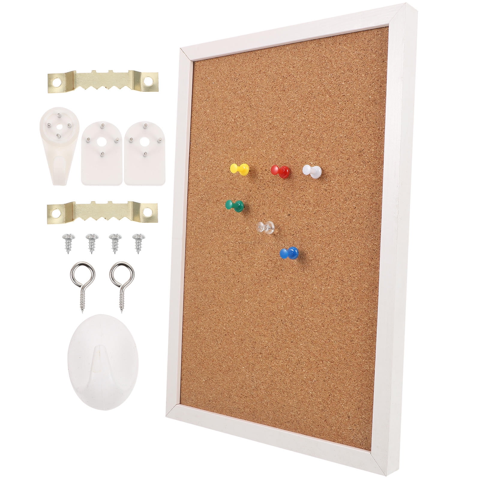 HEMOTON Khaki Plastic Bulletin Board Wall Panel for Home Use Easy to ...
