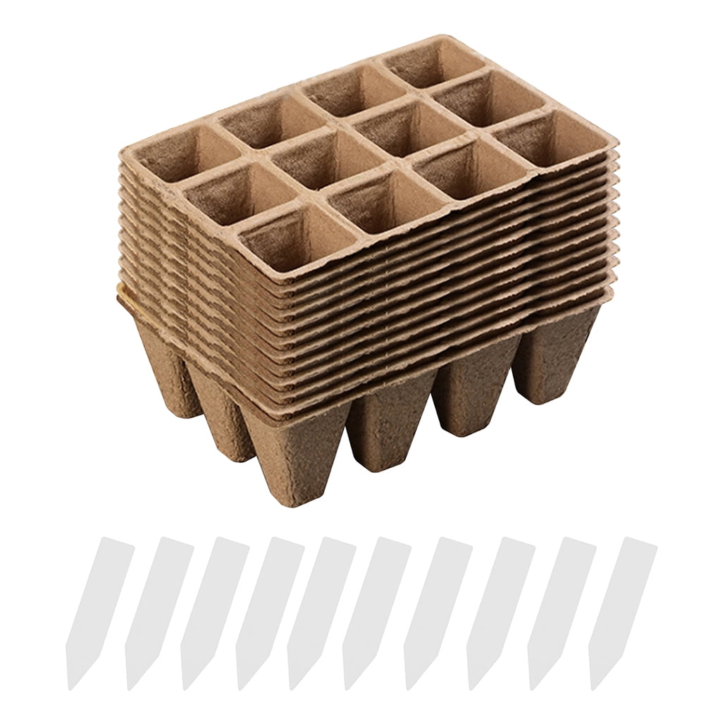 HEMOTON Label Biodegradable Flower Disc Paper Pulp Nursery Pots Mother ...