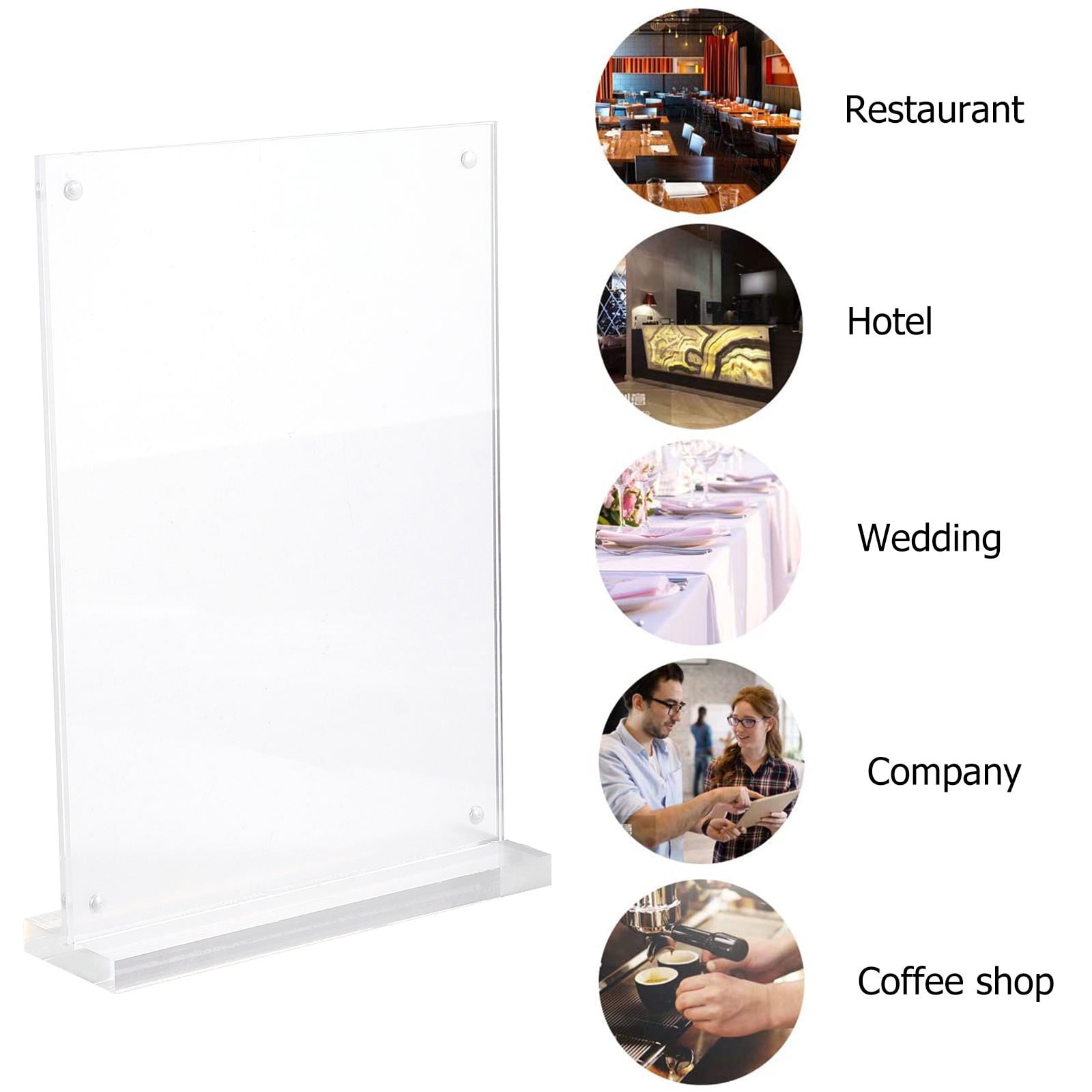 HEMOTON Label Holder Advertising Display Board Price Display Rack ...