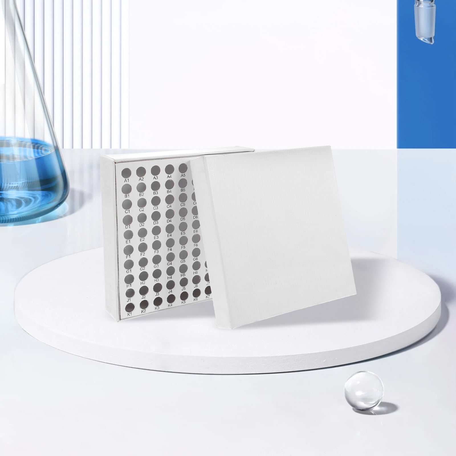 HEMOTON Laboratory Freezer Storage Box with Lid - Tube Sample Storage ...