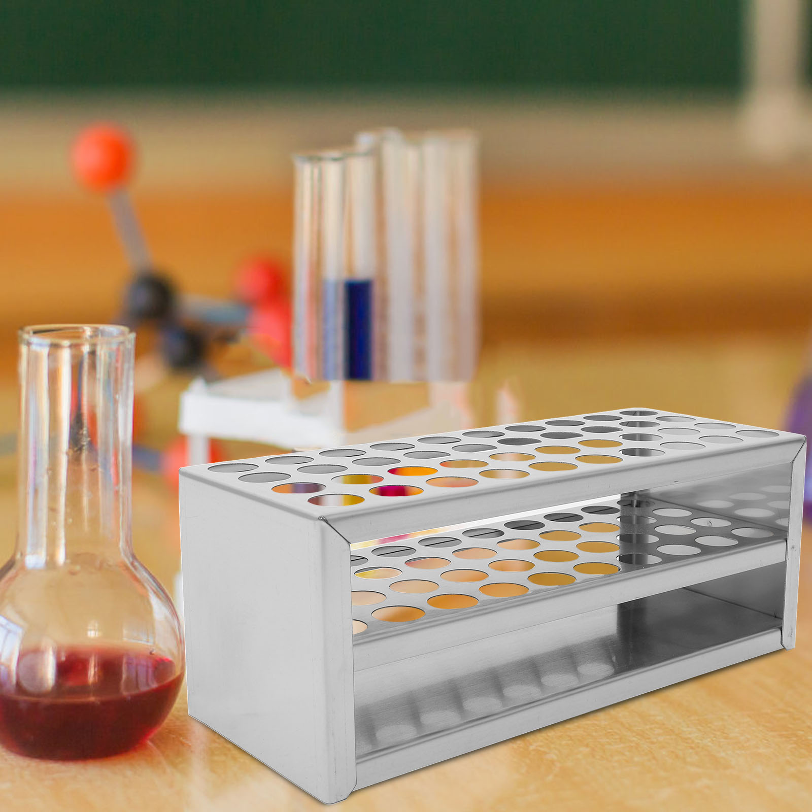 HEMOTON Laboratory Test Tube Container 40-hole Sampling Tube Holder ...