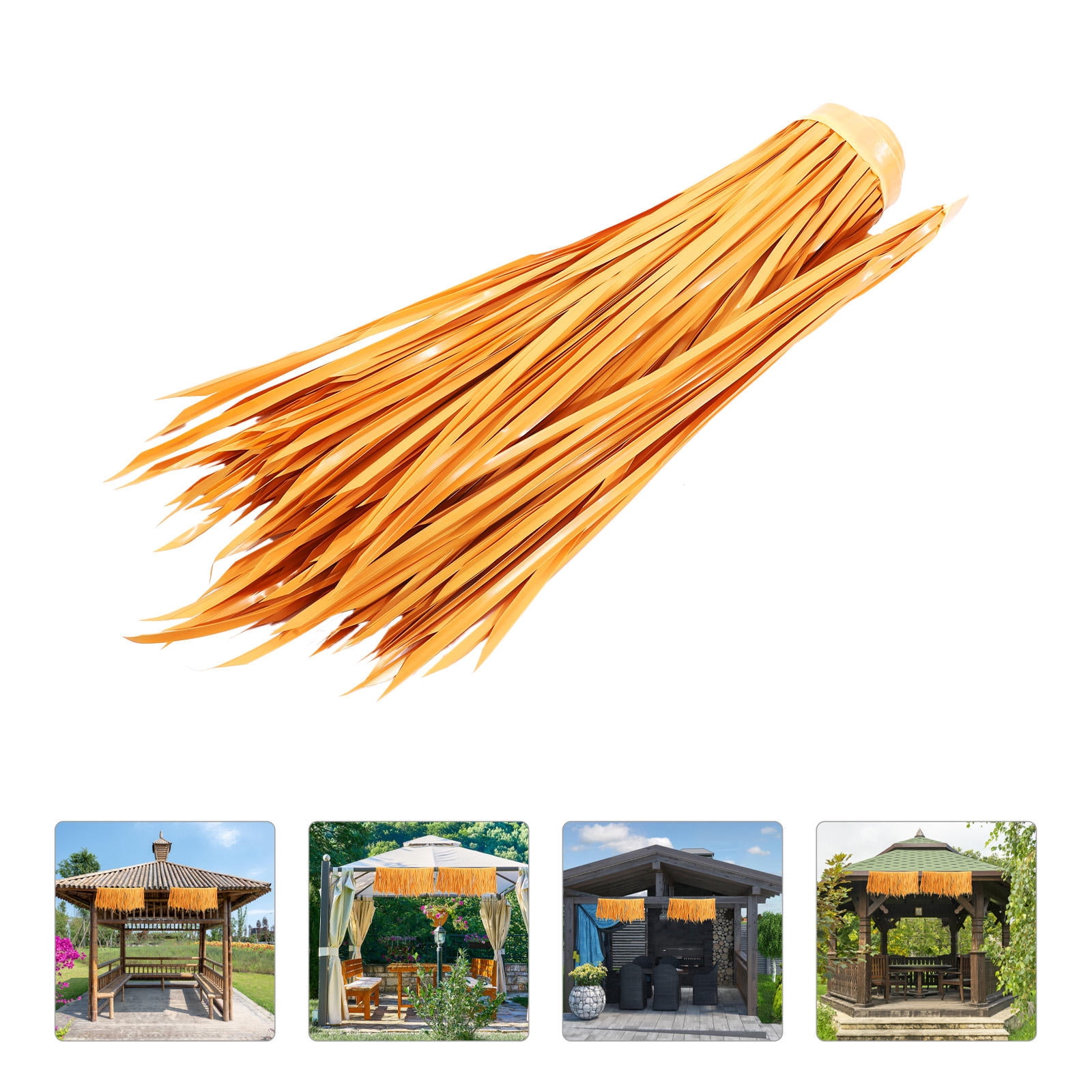 HEMOTON Landscaping Decor DIY Artificial Thatch Roof Fake Faux ...