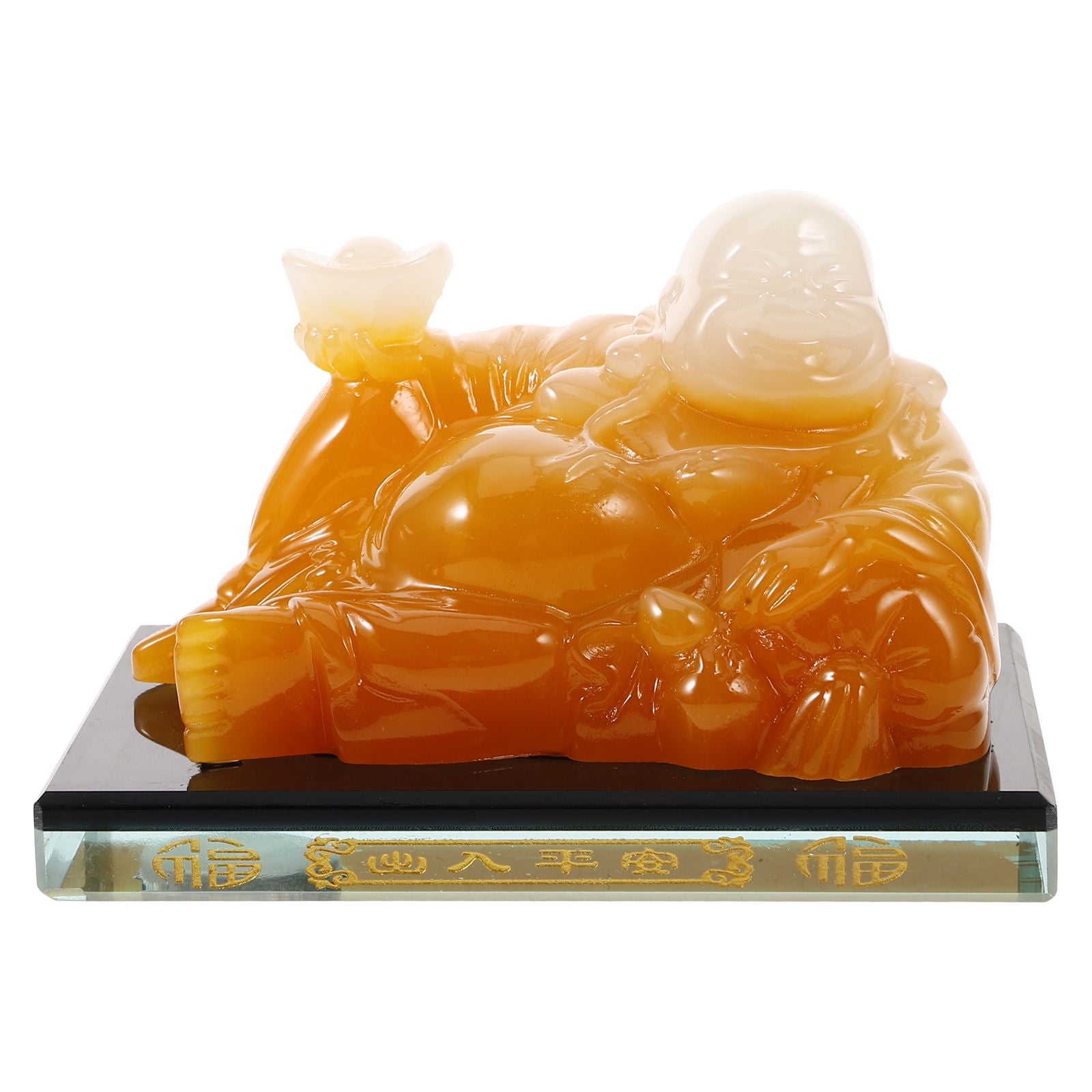 HEMOTON Large Laughing Buddha Car Ornament -Vintage Buddha Figurine ...