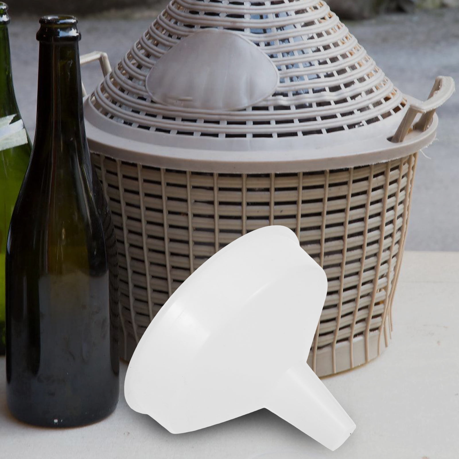 HEMOTON Large Wide Mouth Funnel for Wine Making Clear Plastic Funnel ...