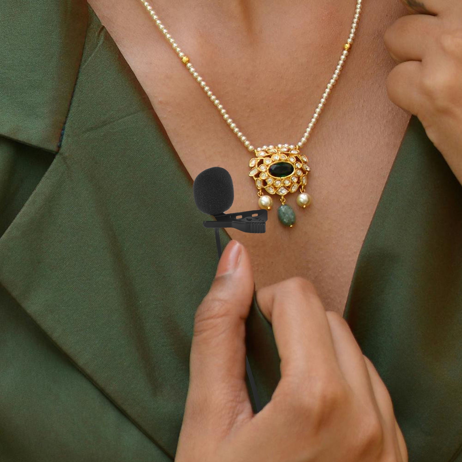 HEMOTON Lavalier Lapel Microphone with Mini XLR Jack Clip-on Lapel Mic ...