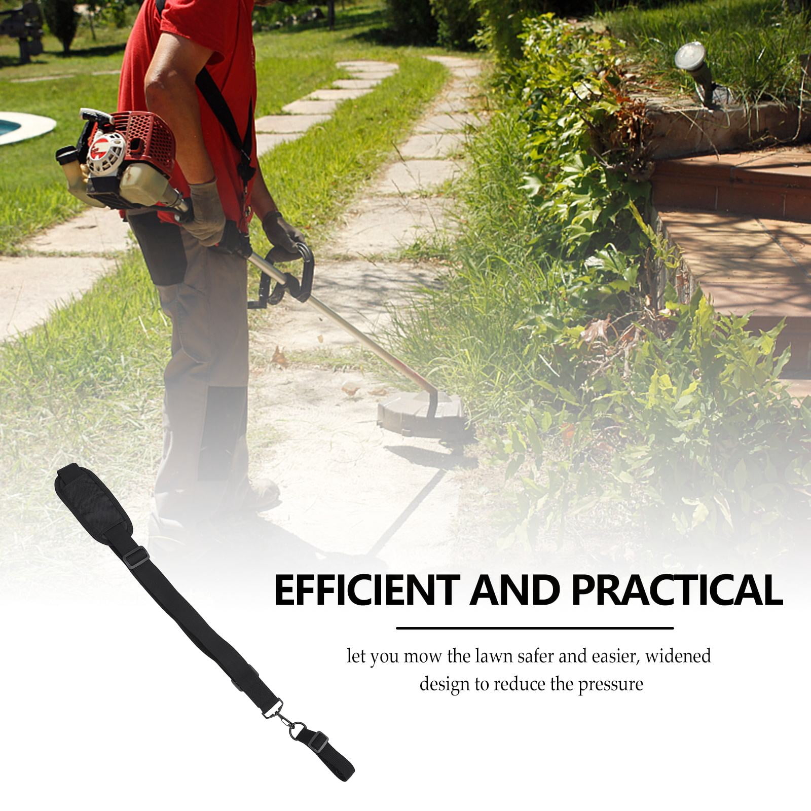 HEMOTON Lawn Mower Strap Trimmer Harness Shoulder for Lawnmower Black ...
