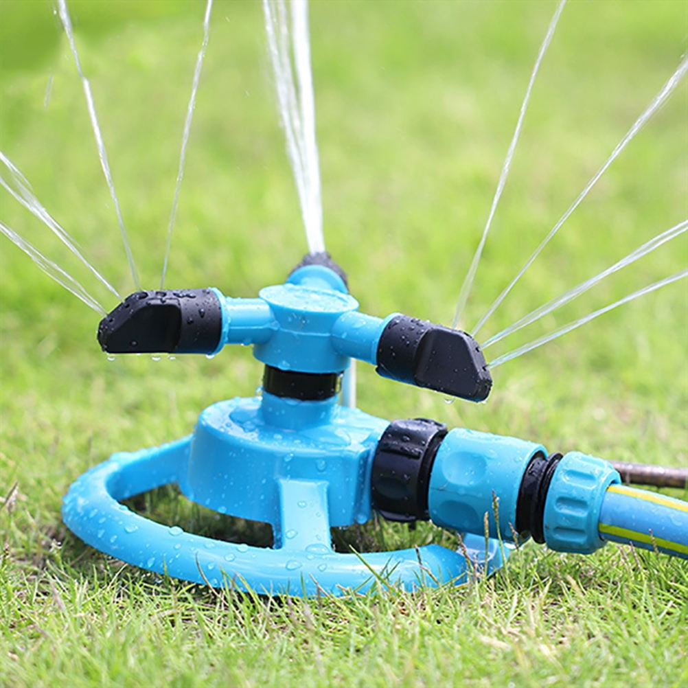 HEMOTON Lawn Sprinkler Automatic Garden Water Sprinkler 360 Rotating ...