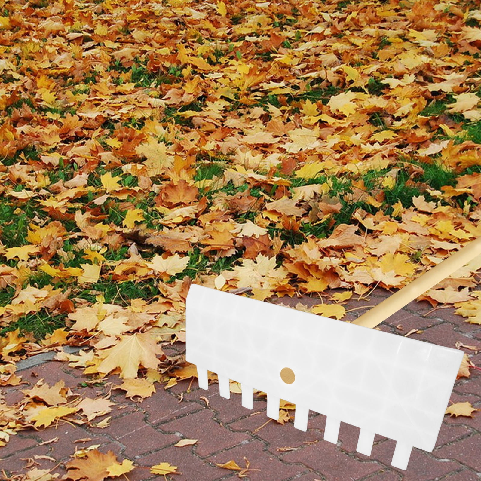 HEMOTON Lawns Rakes Head Plastic Rake 57.50X23.50X2.00CM White ...
