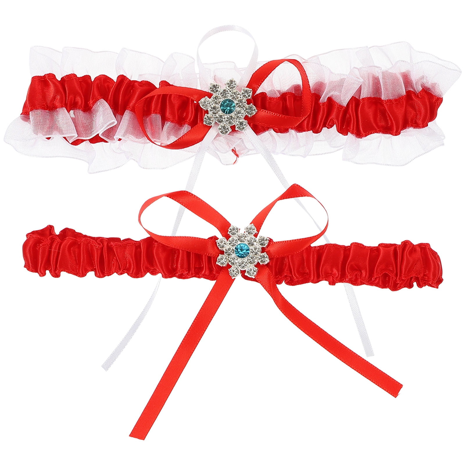 Phenofice Red Elastic Lace Garters Bridal Accessory Wedding Decoration ...