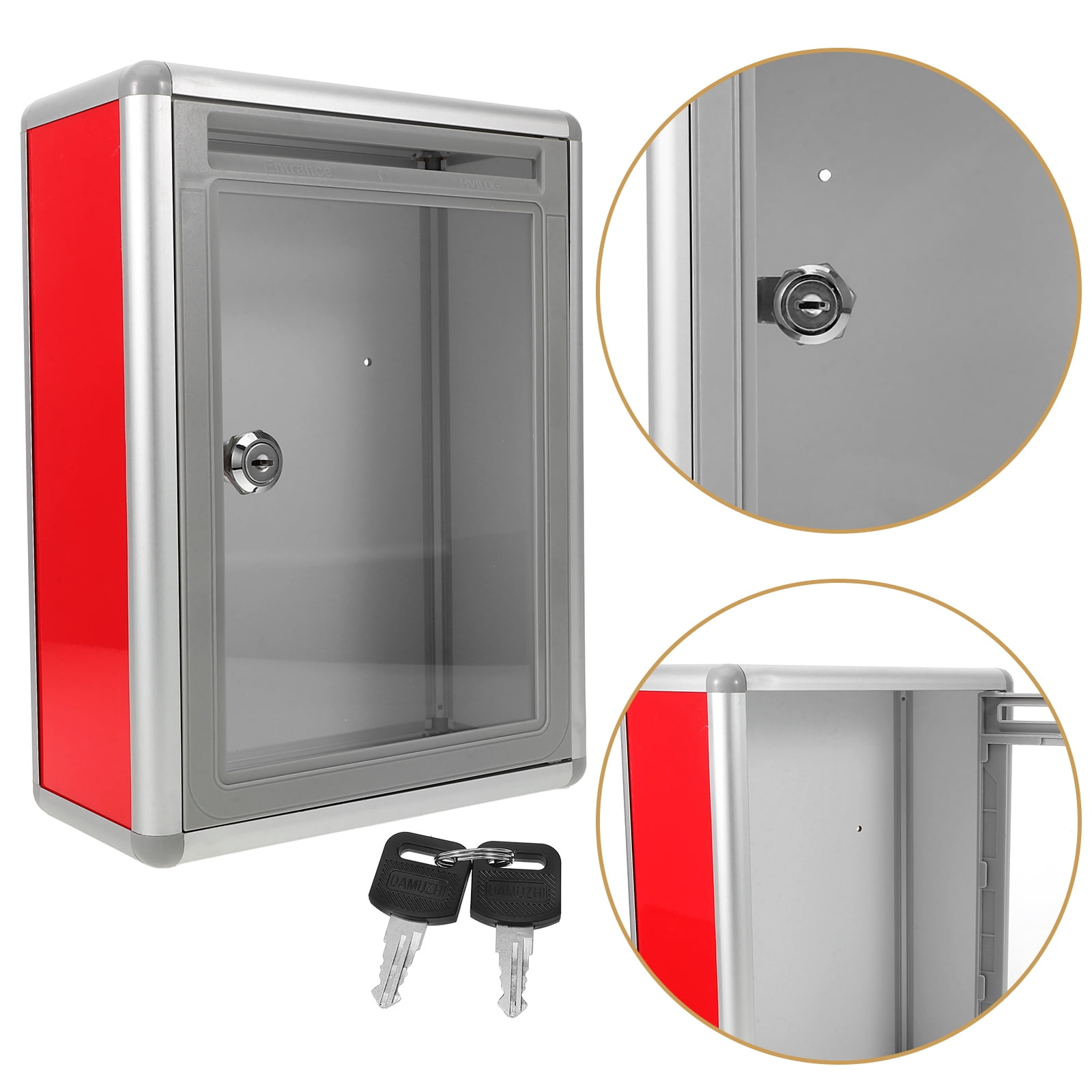 HEMOTON Letter Mailbox Wall Mount outside Modern Ballot Staff Office ...