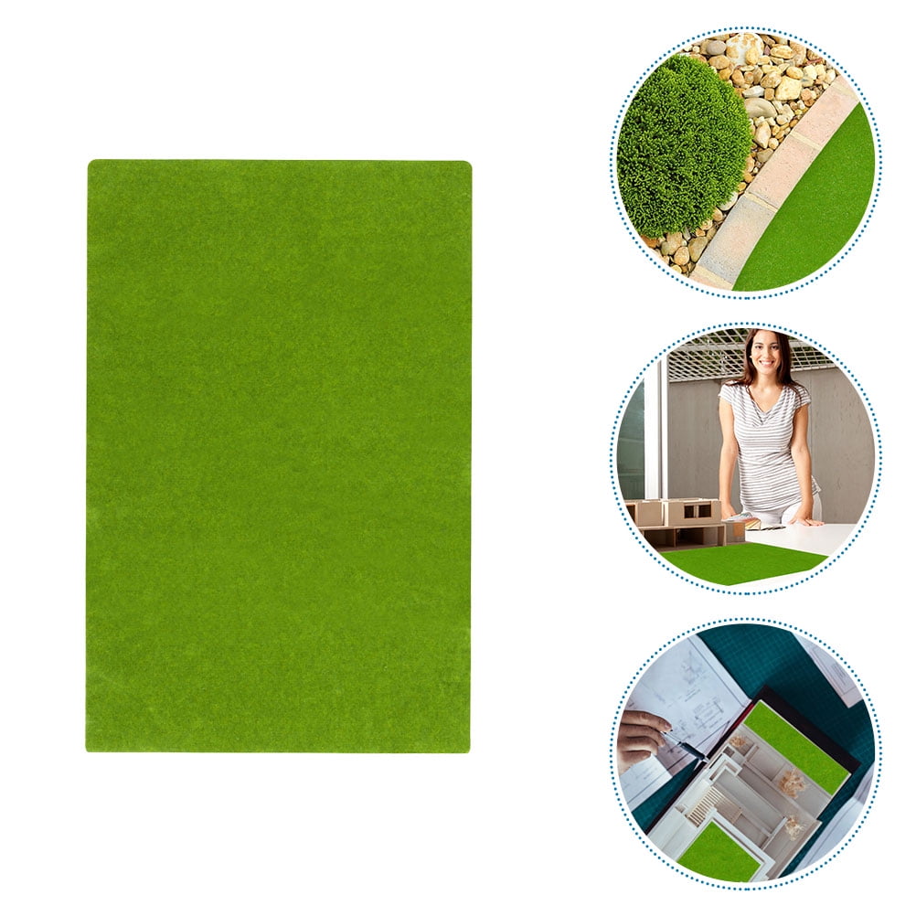 HEMOTON Lifelike Mini Grass Carpet for Display Made of Kraft Paper ...