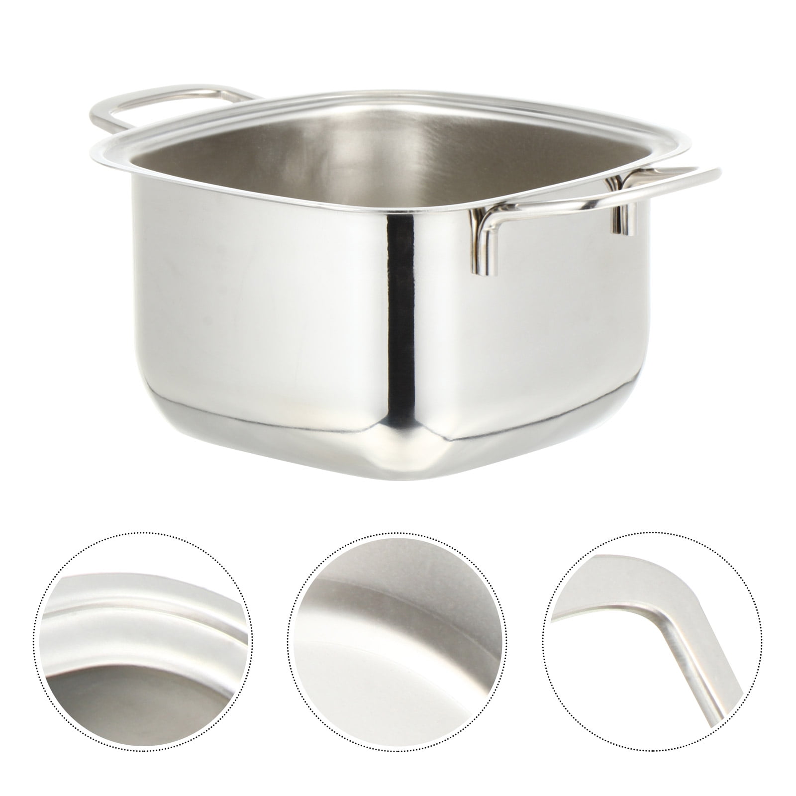 HEMOTON Little Hot Pot Made of Stainless Steel for Cooking Silver ...