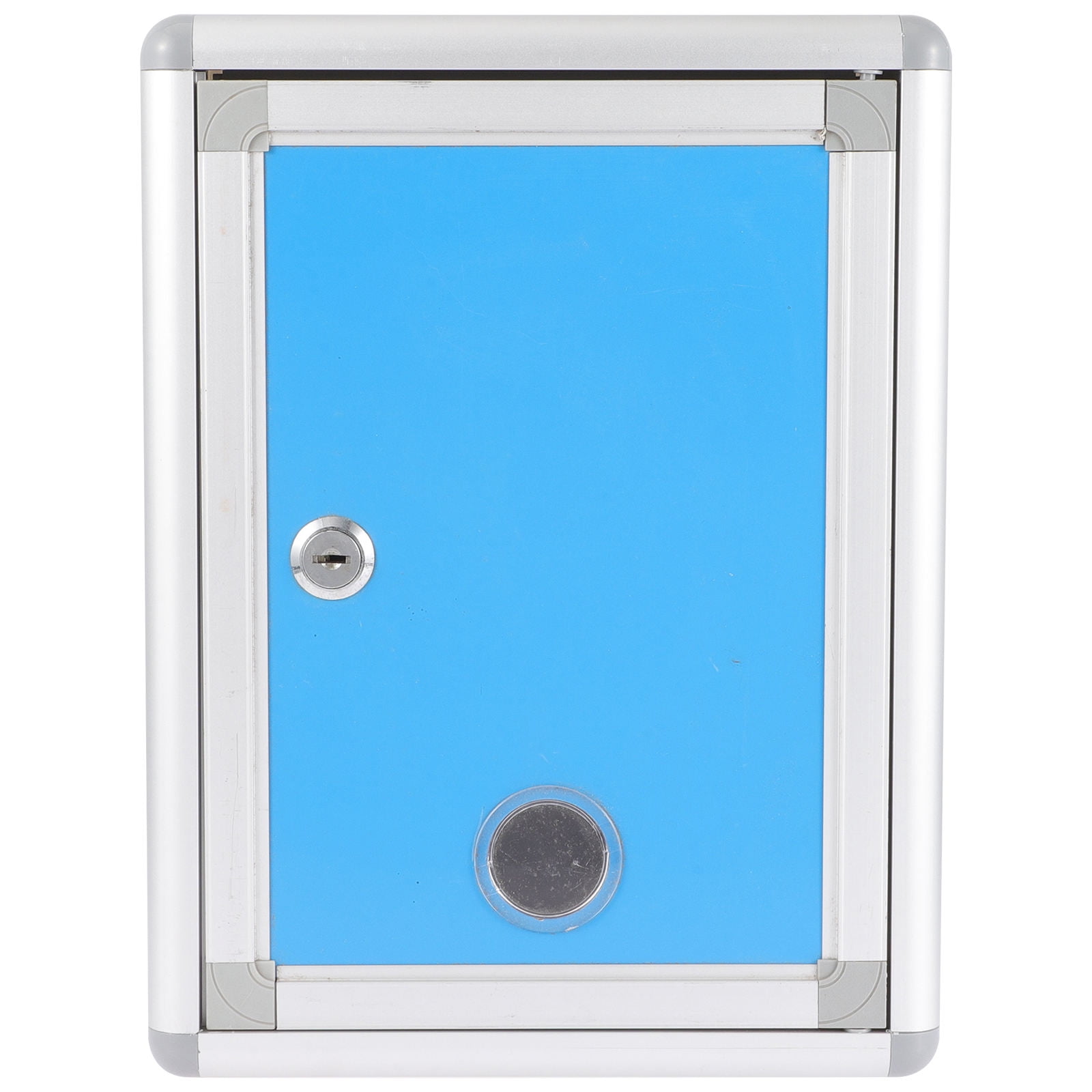 HEMOTON Lockable Wall Mailbox Wall-mounted Suggestion with Flag Slot ...