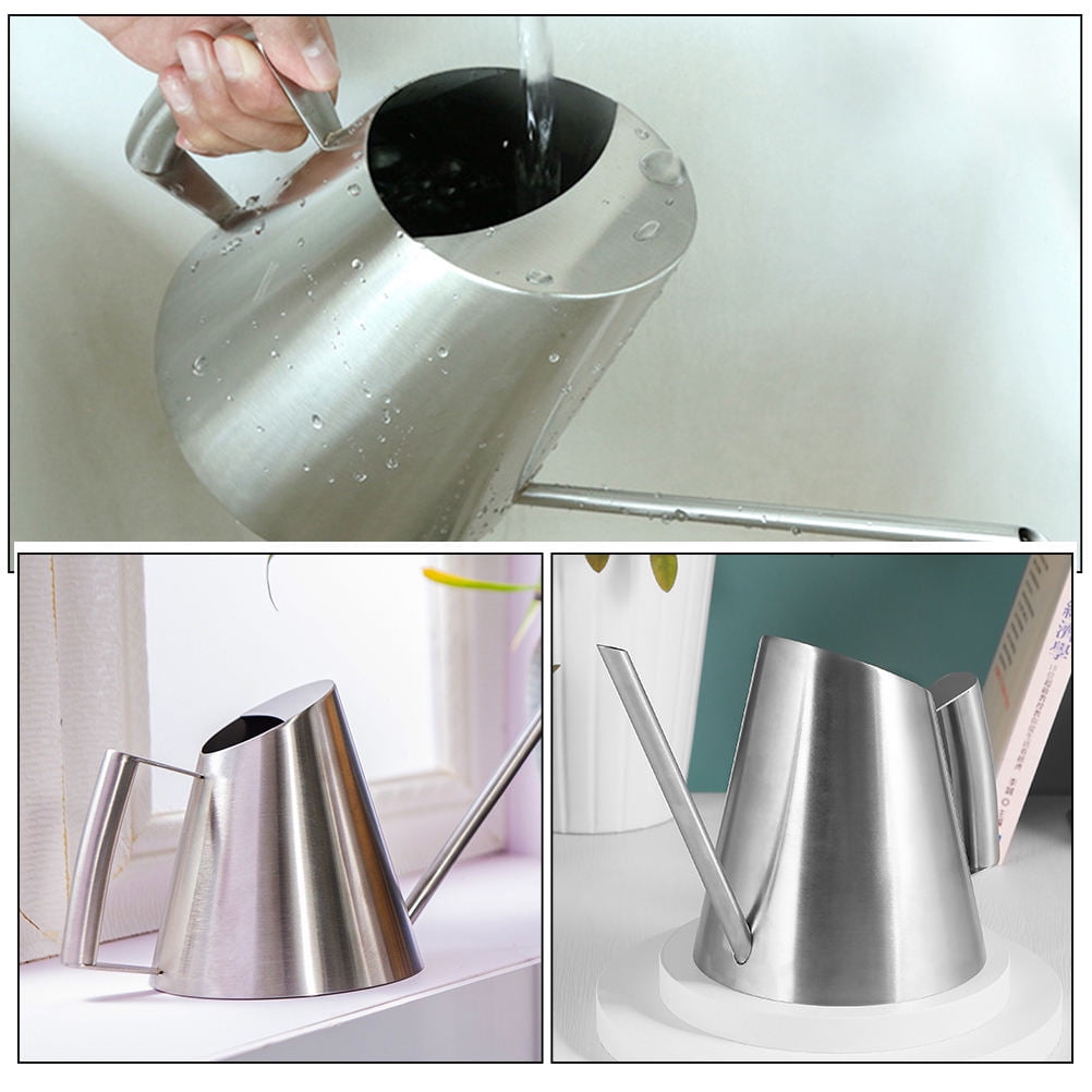 HEMOTON Long Spouted Watering Can Plant Devices Stainless Steel Child ...