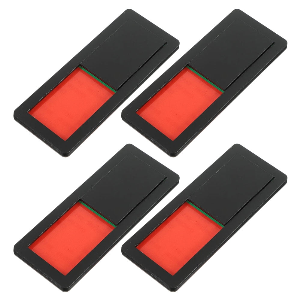 DEEPCRAFF Privacy Indicator Sign Green Bathrooms 4Pcs 2.75X1.18X0.20in ...