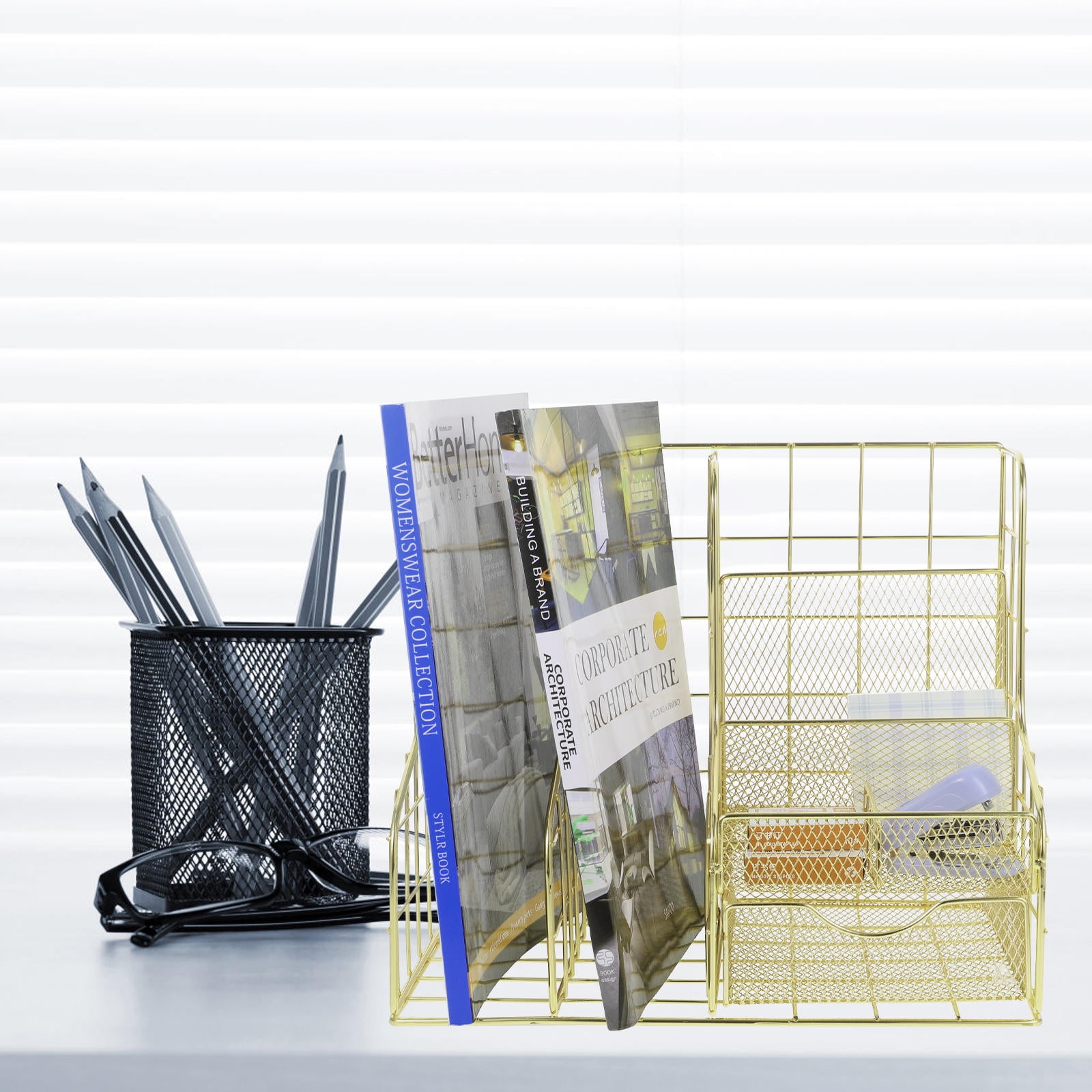 HEMOTON Magazine Holders Desk Organization and Storage Office ...