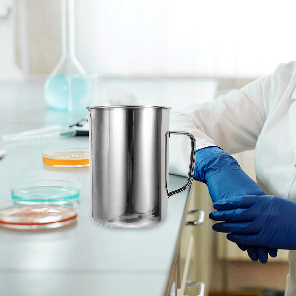 HEMOTON Measuring Cup 2000ml Stainless Steel Measuring Cup With Scale ...