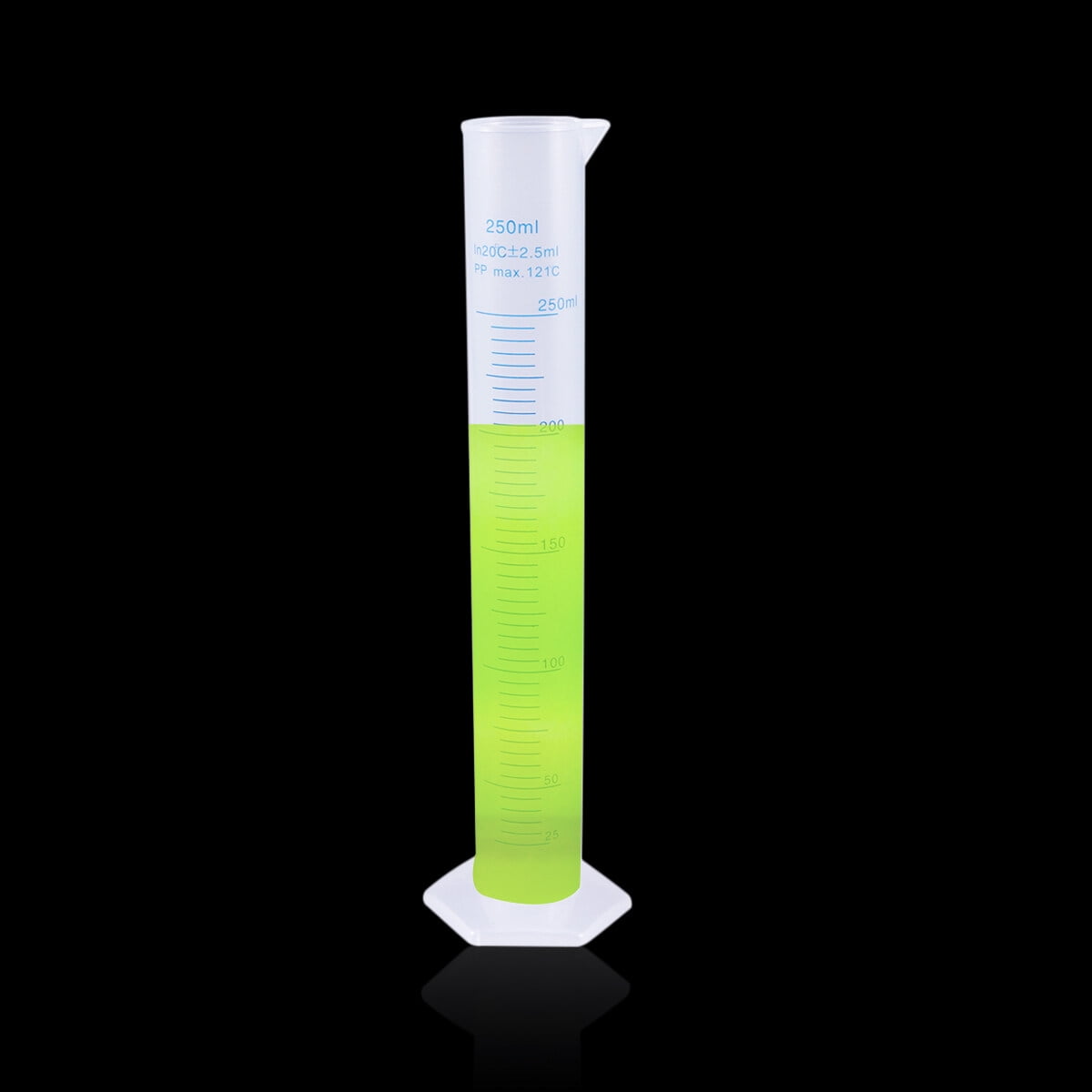 SOPOTUTU polypropylene graduated cylinder Transparent Hexagonal ...