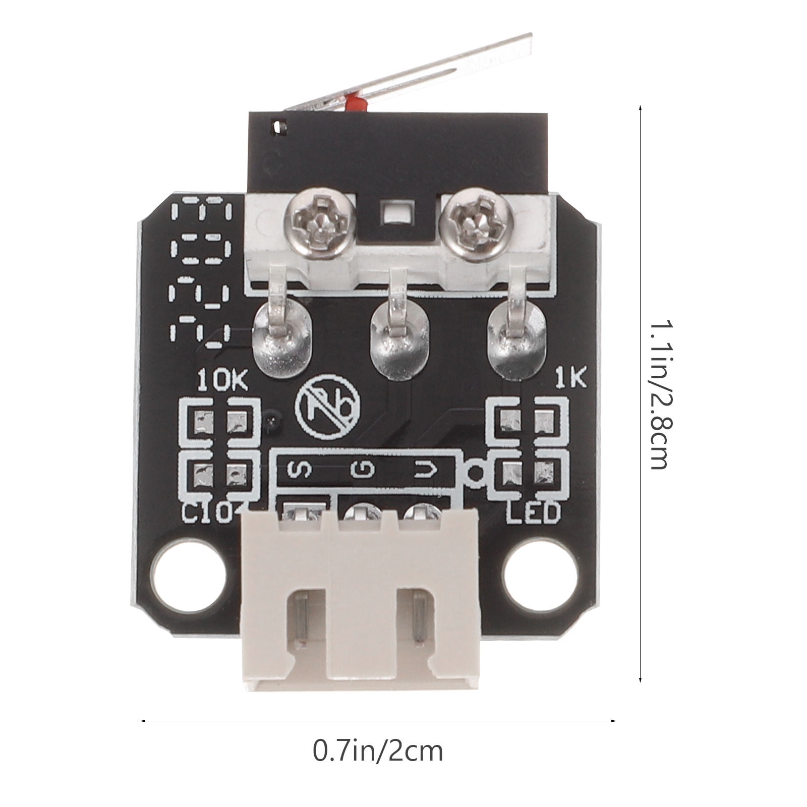 HEMOTON Mechanical End Stop Limit Switch for 3D Printer Black PCB ...